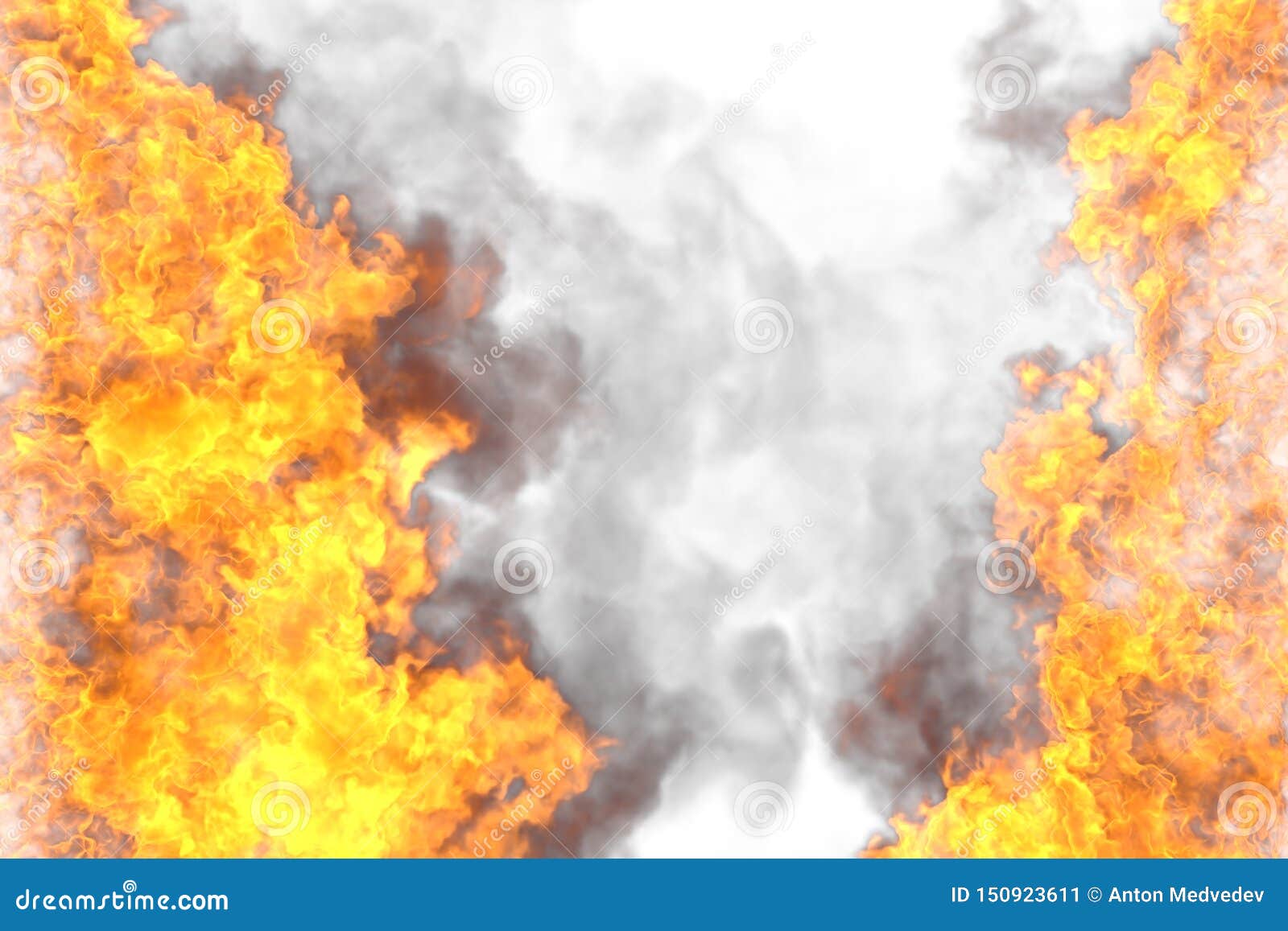 Visionary Fireplace Frame Isolated on White Background - Fire Lines ...