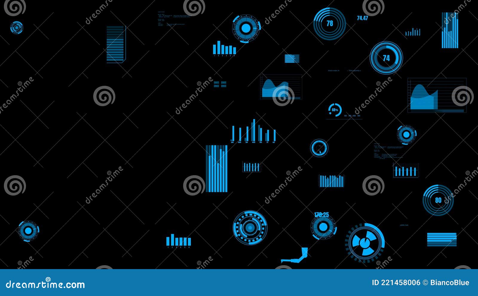 Visionary Industry Data Dashboard Presenting Machine Status Stock ...
