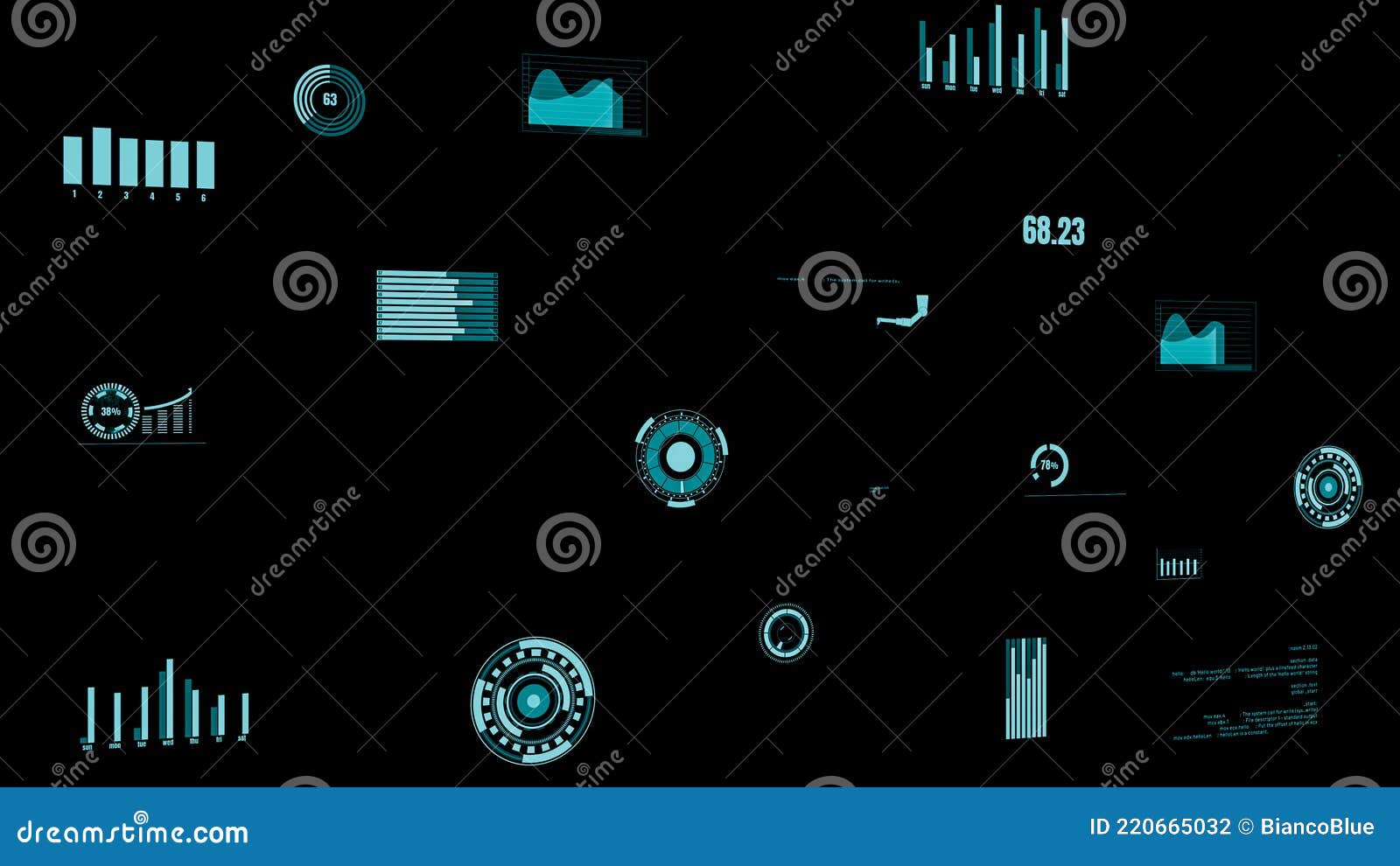 Visionary Industry Data Dashboard Presenting Machine Status Stock ...