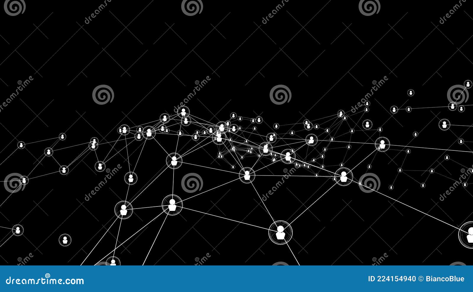 Visionary People Network Linking and Connection Stock Illustration ...