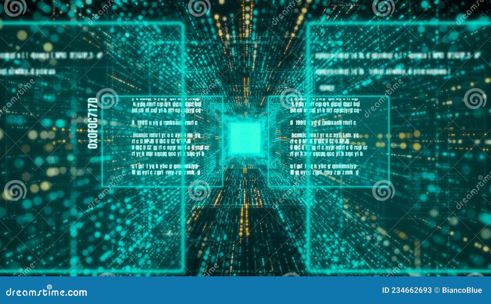 Visionary Programming and Coding of Future Software Stock Illustration ...