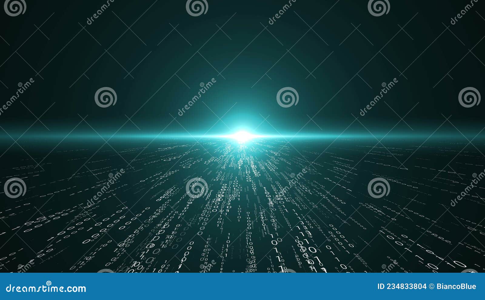 Visionary Programming and Coding of Future Software Stock Illustration - Illustration of data ...