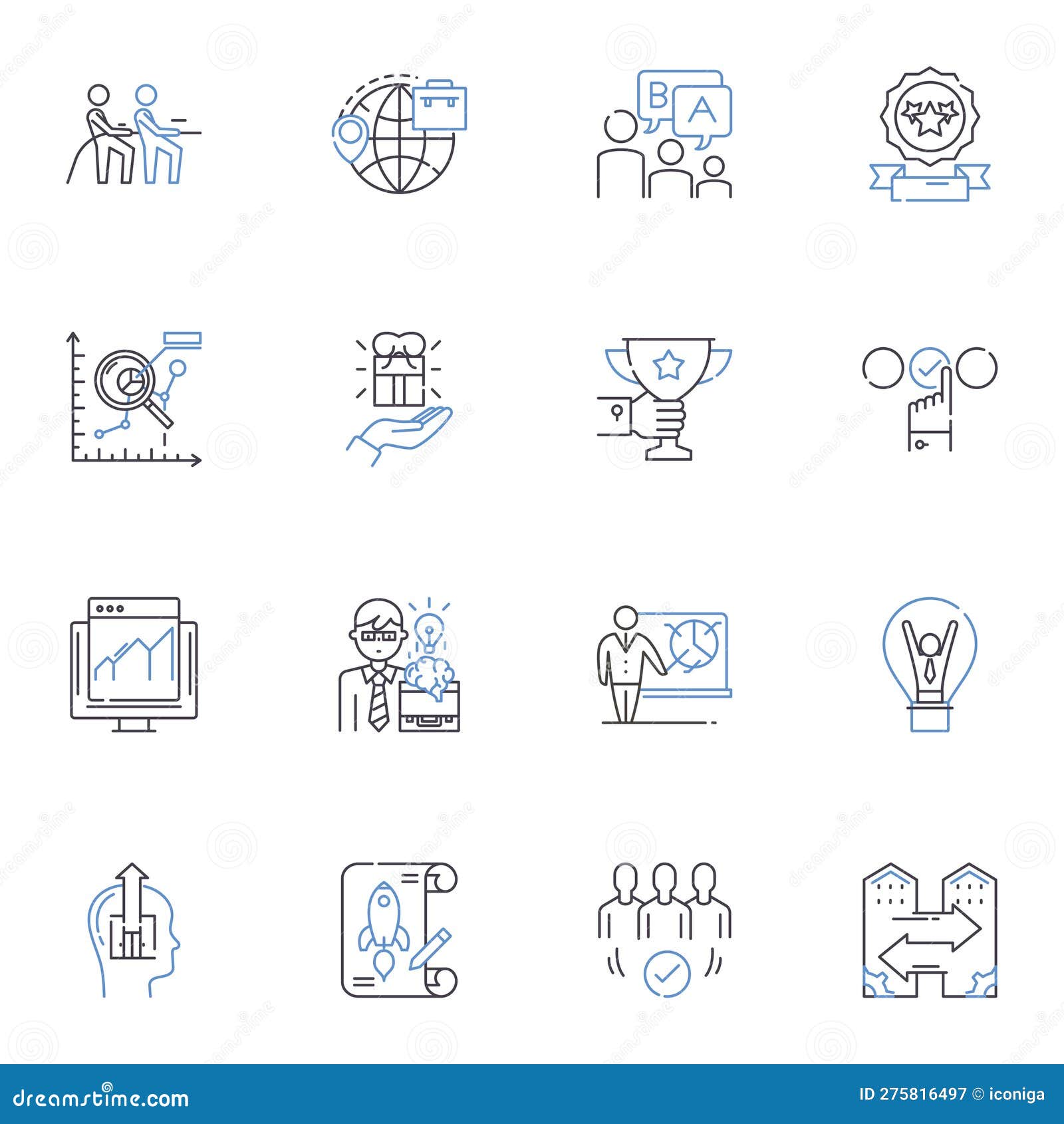 Visionary Thinking Line Icons Collection. Innovation, Creativity ... Visionary Thinking Line Icons Collection. Innovation, Creativity ...