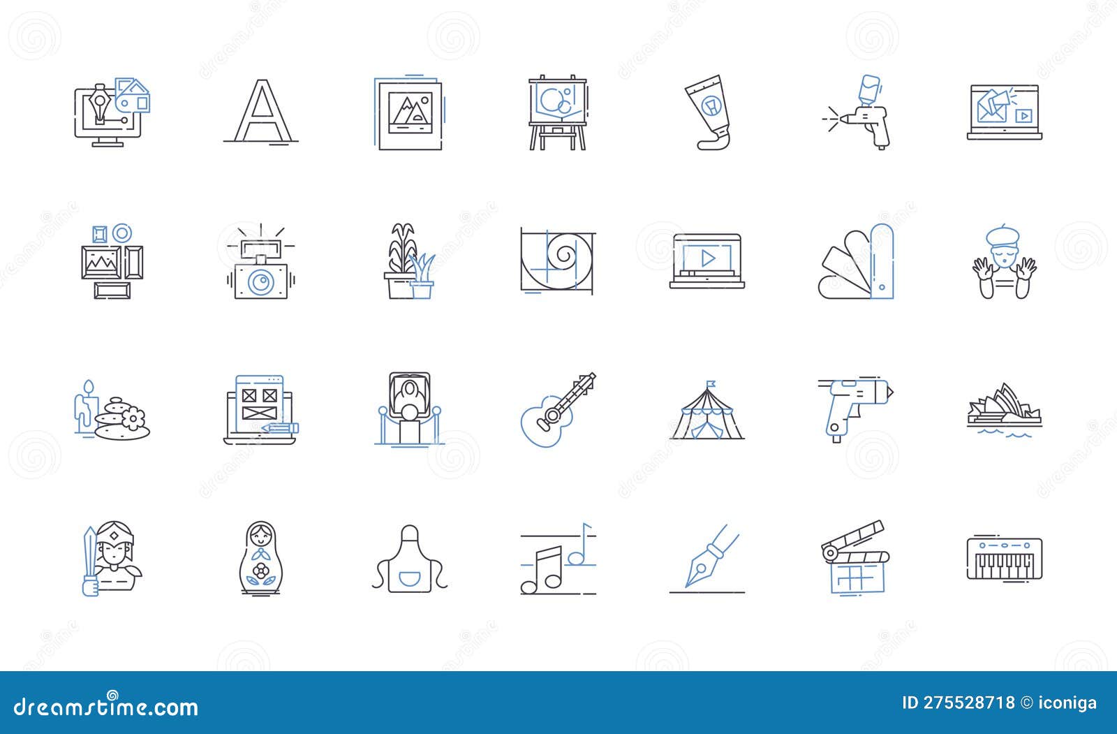 Visionary Vocation Line Icons Collection. Innovation, Creativity ... Visionary Vocation Line Icons Collection. Innovation, Creativity ...