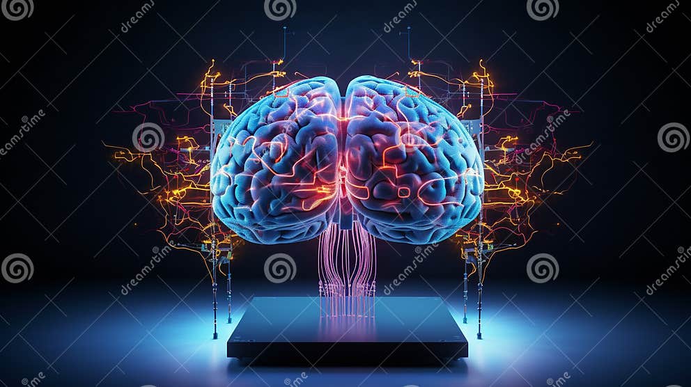Visions of Tomorrow Unveiling the Digital Brain S AI Evolution Stock ...