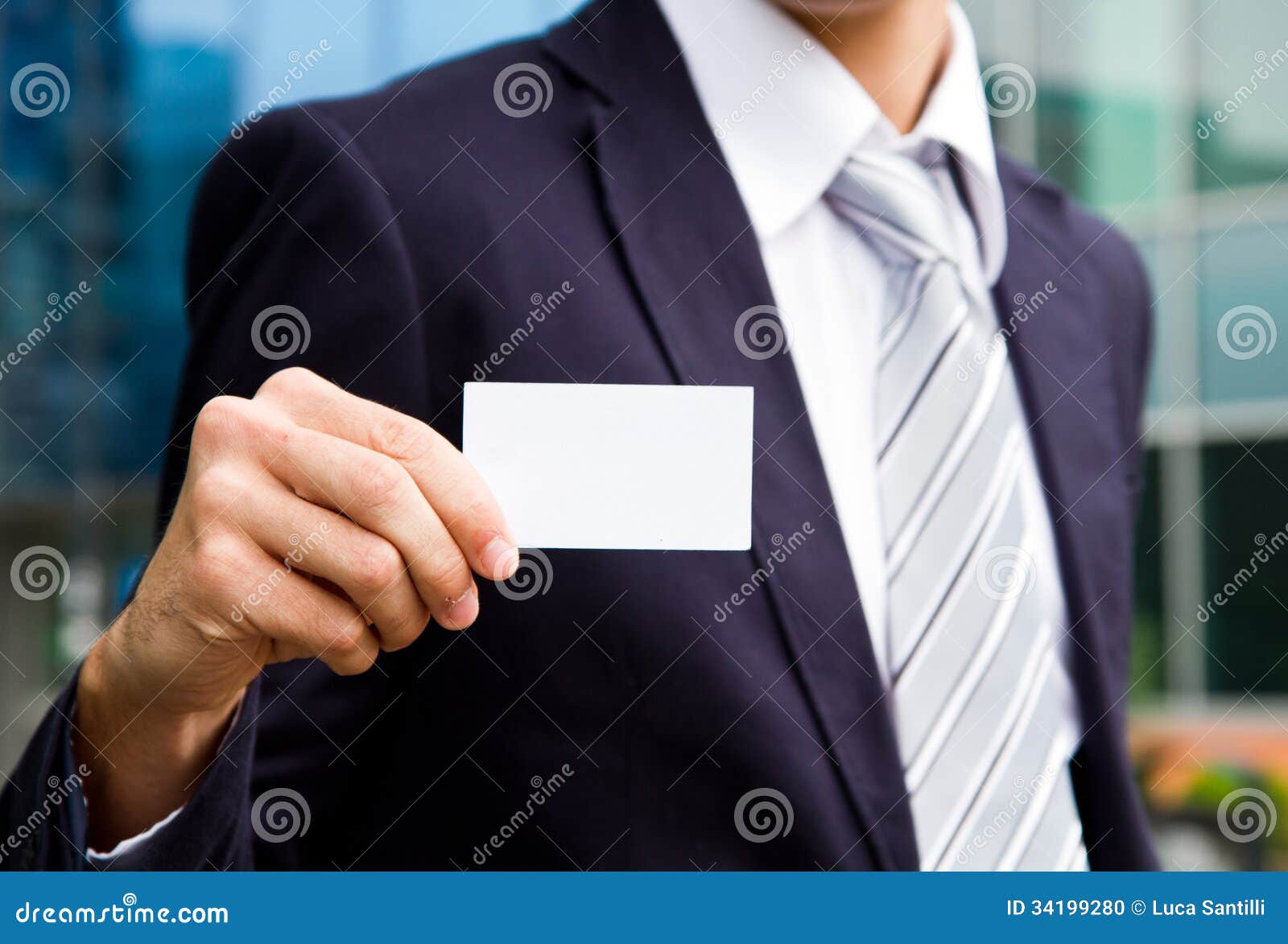 Visit card in hand stock photo. Image of offering, office - 34199280