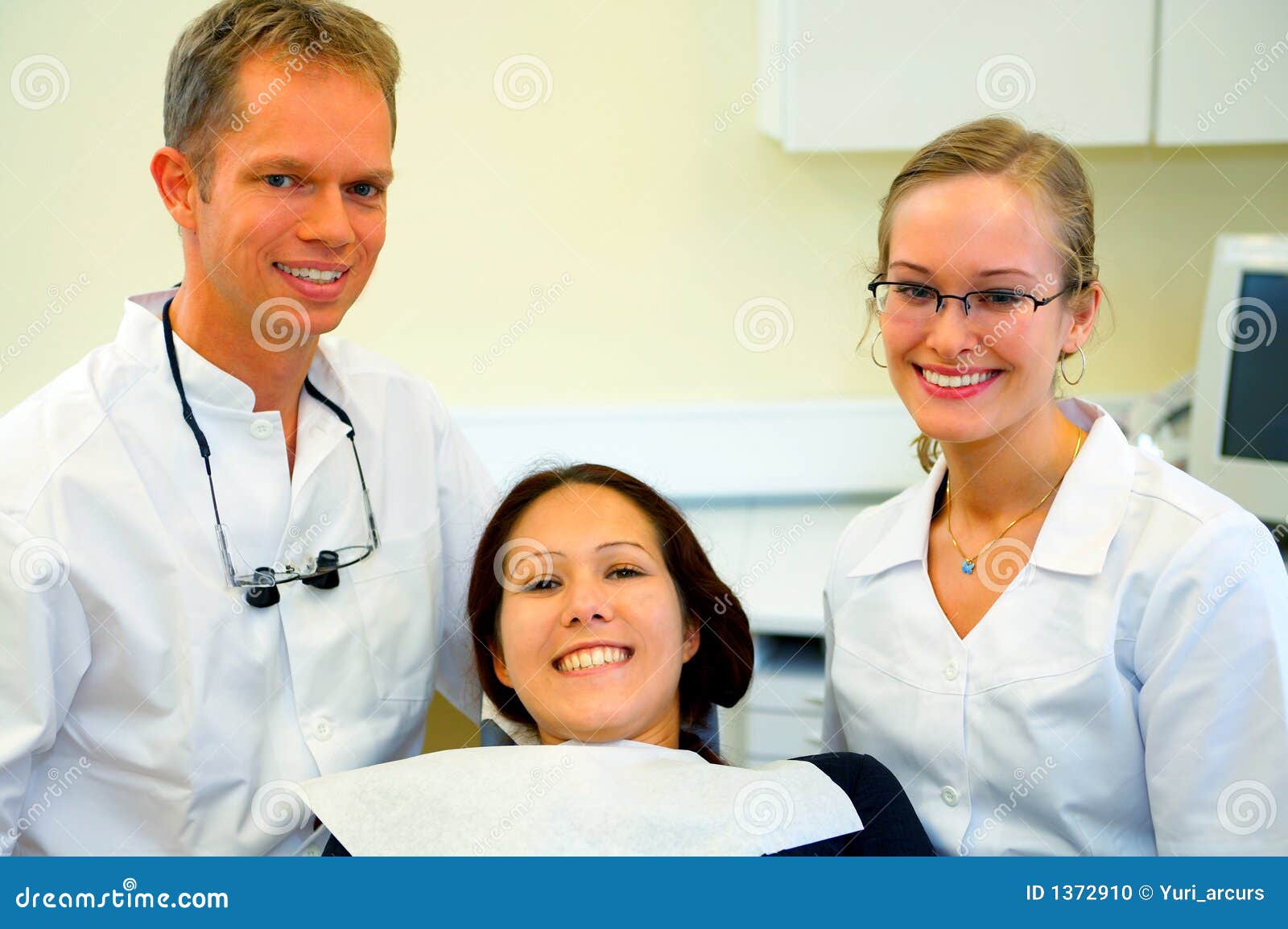Visit at the dentist stock photo. Image of dentist, gums - 1372910