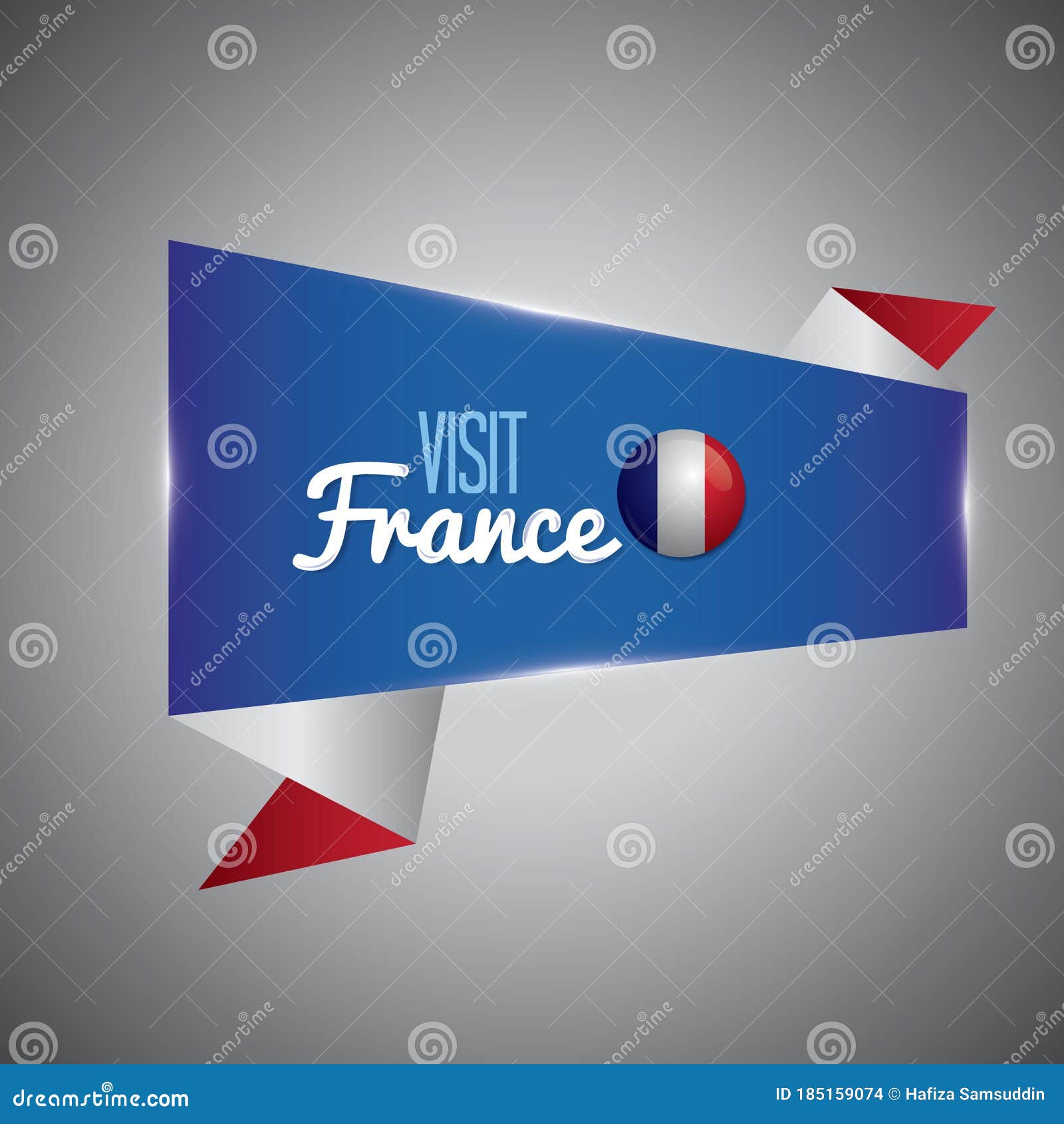 France Banner Design. Cartoon Vector | CartoonDealer.com #121484067