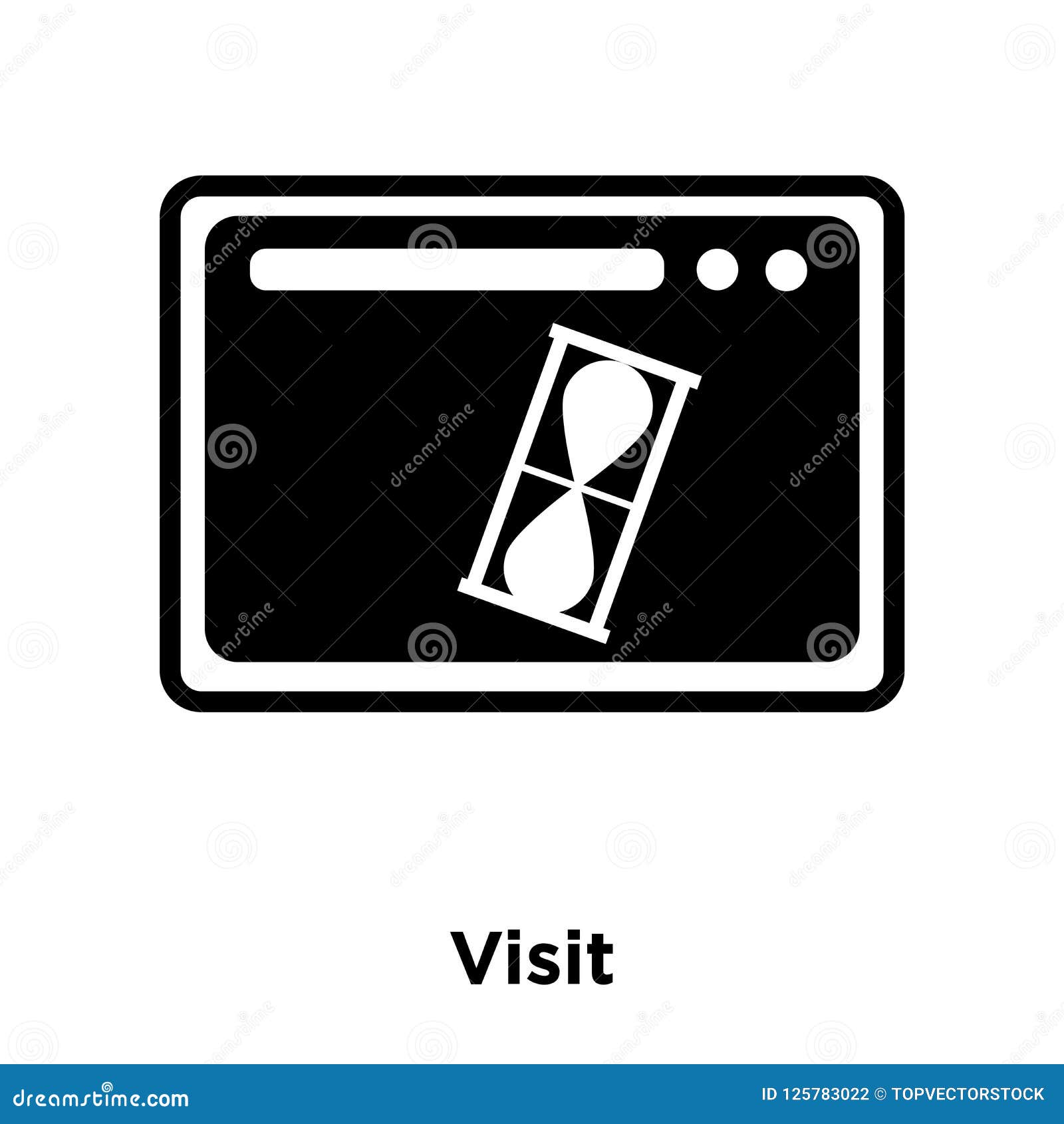 Visit Icon Vector Isolated on White Background, Logo Concept of Stock ...