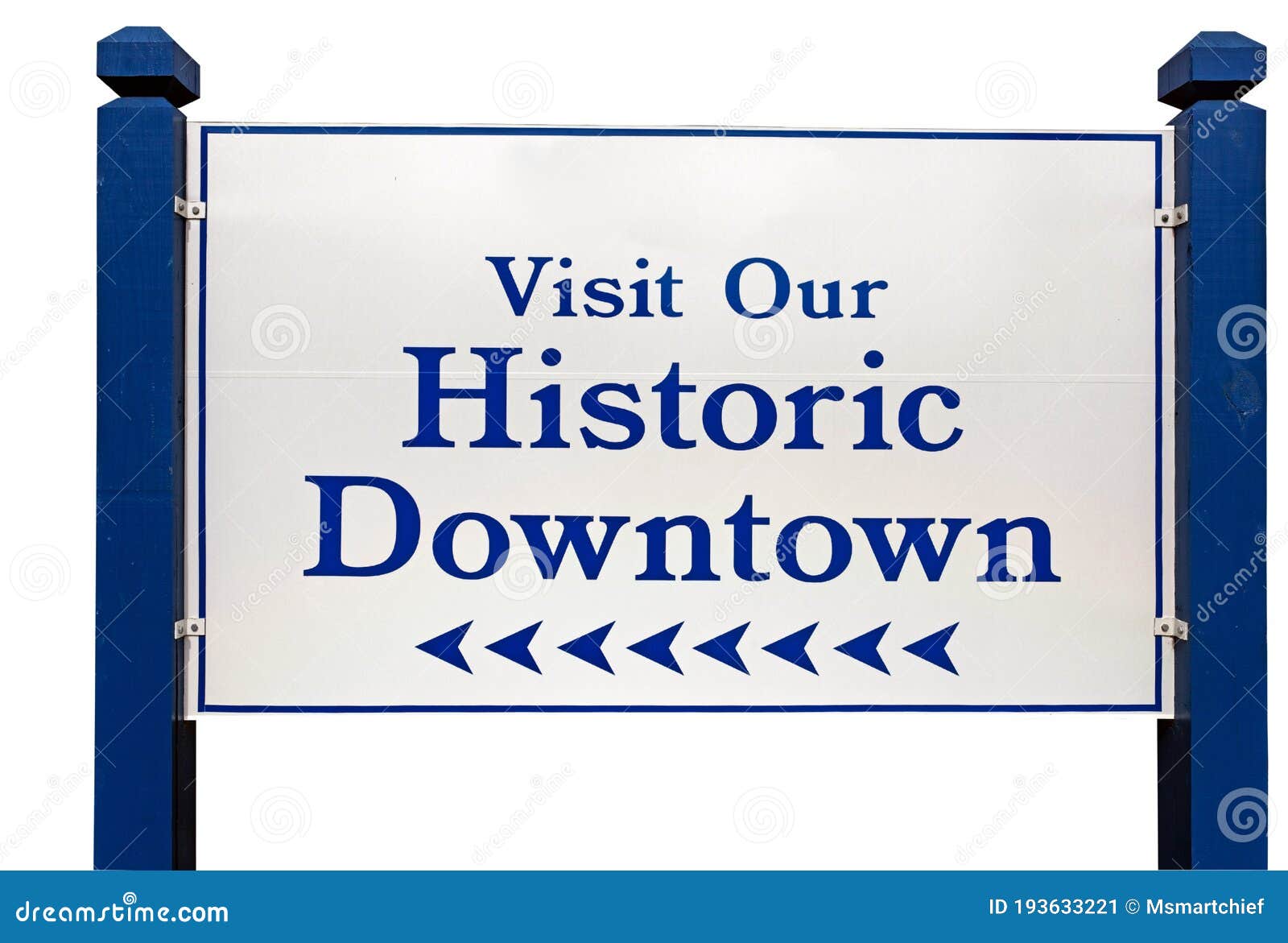 VISIT OUR HISTORIC DOWNTOWN Sign Stock Image - Image of billboard ...