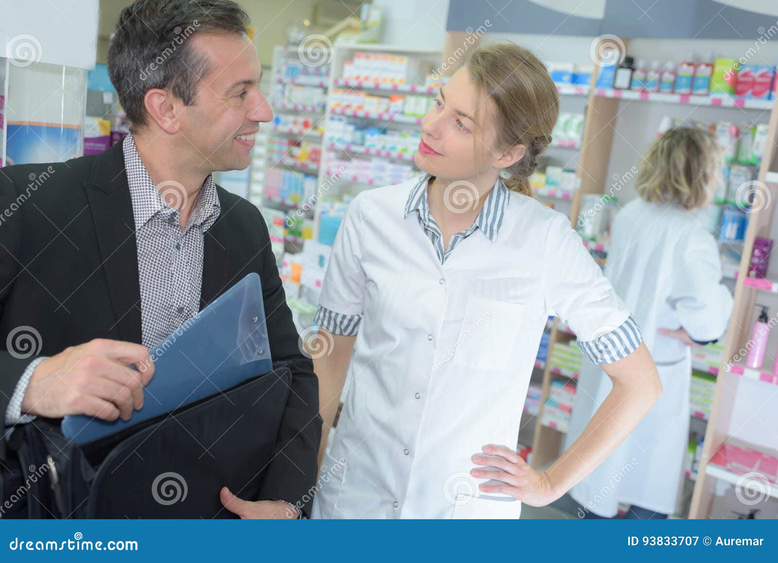 Visit from Pharmaceutical Industry Representative Stock Image - Image ...