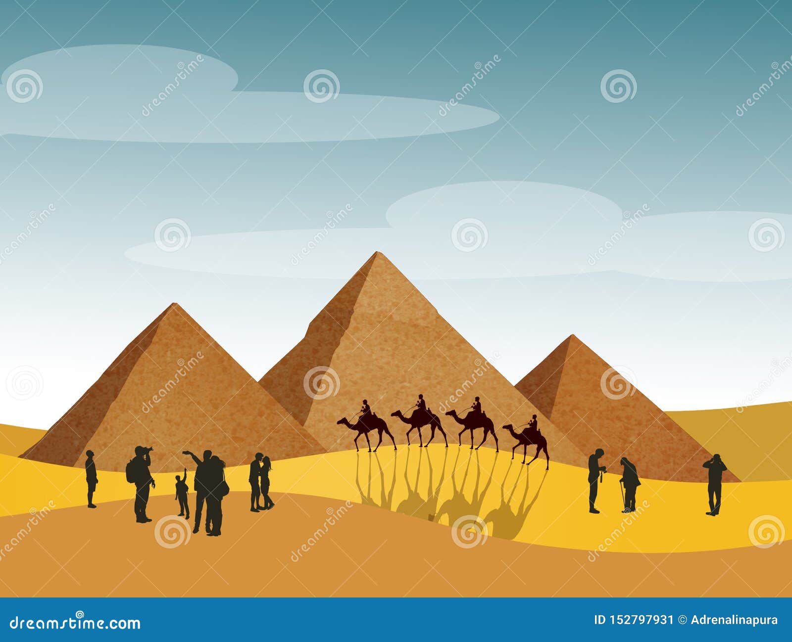 Pyramids Of Egypt Icon, Simple Style Cartoon Vector | CartoonDealer.com ...
