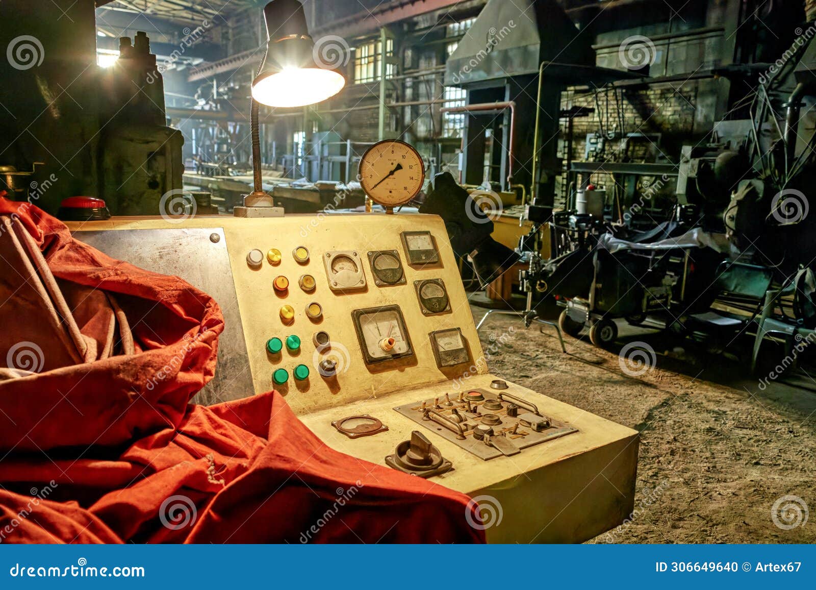 Visit To a Factory Workshop with a Control Panel Stock Photo - Image of ...