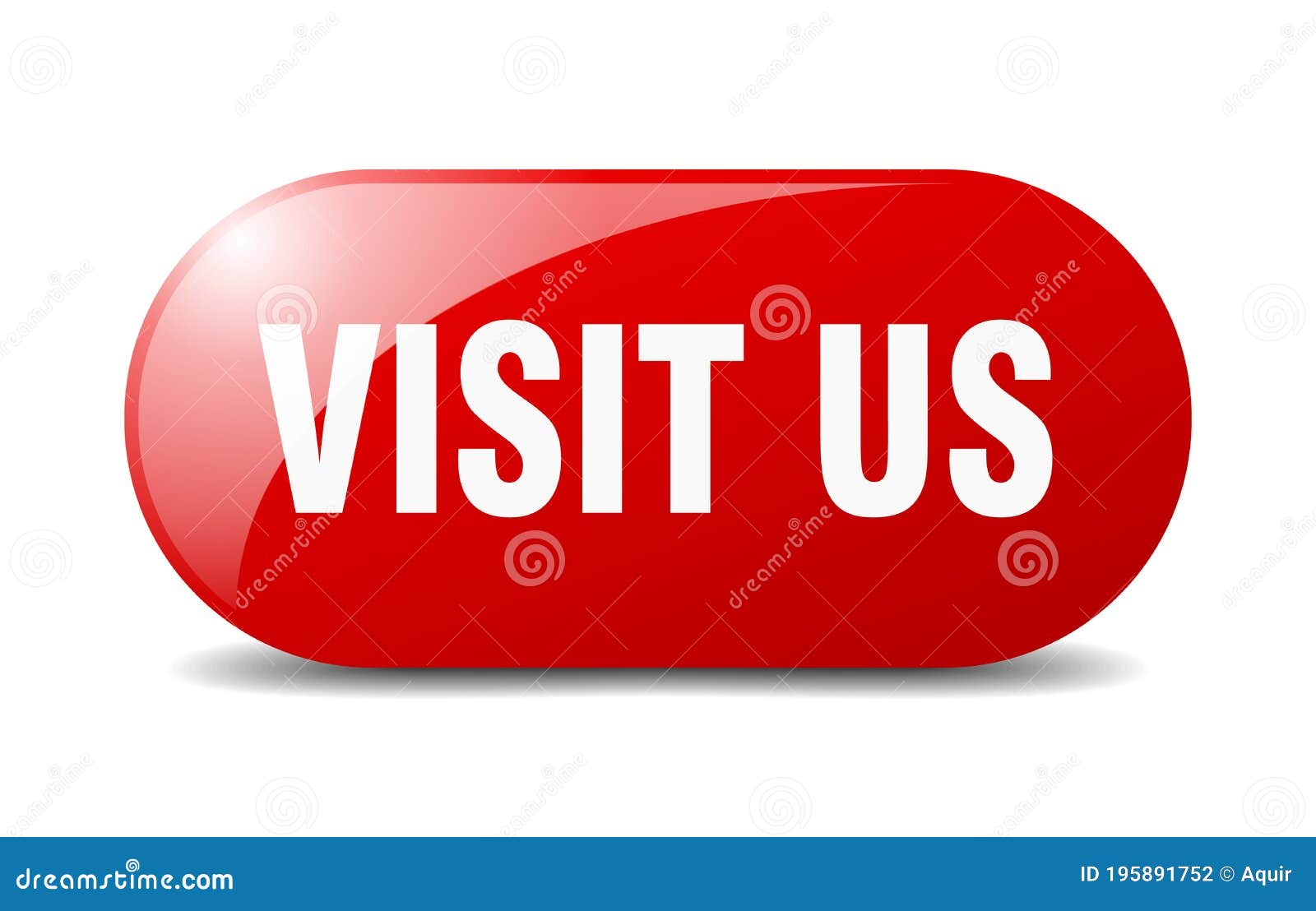 Visit Us Button. Sticker. Banner. Rounded Glass Sign Stock Vector ...