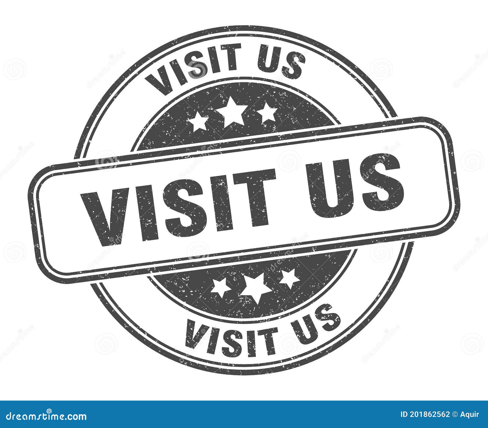 Visit Us Stamp. Visit Us Label. Round Grunge Sign Stock Vector ...