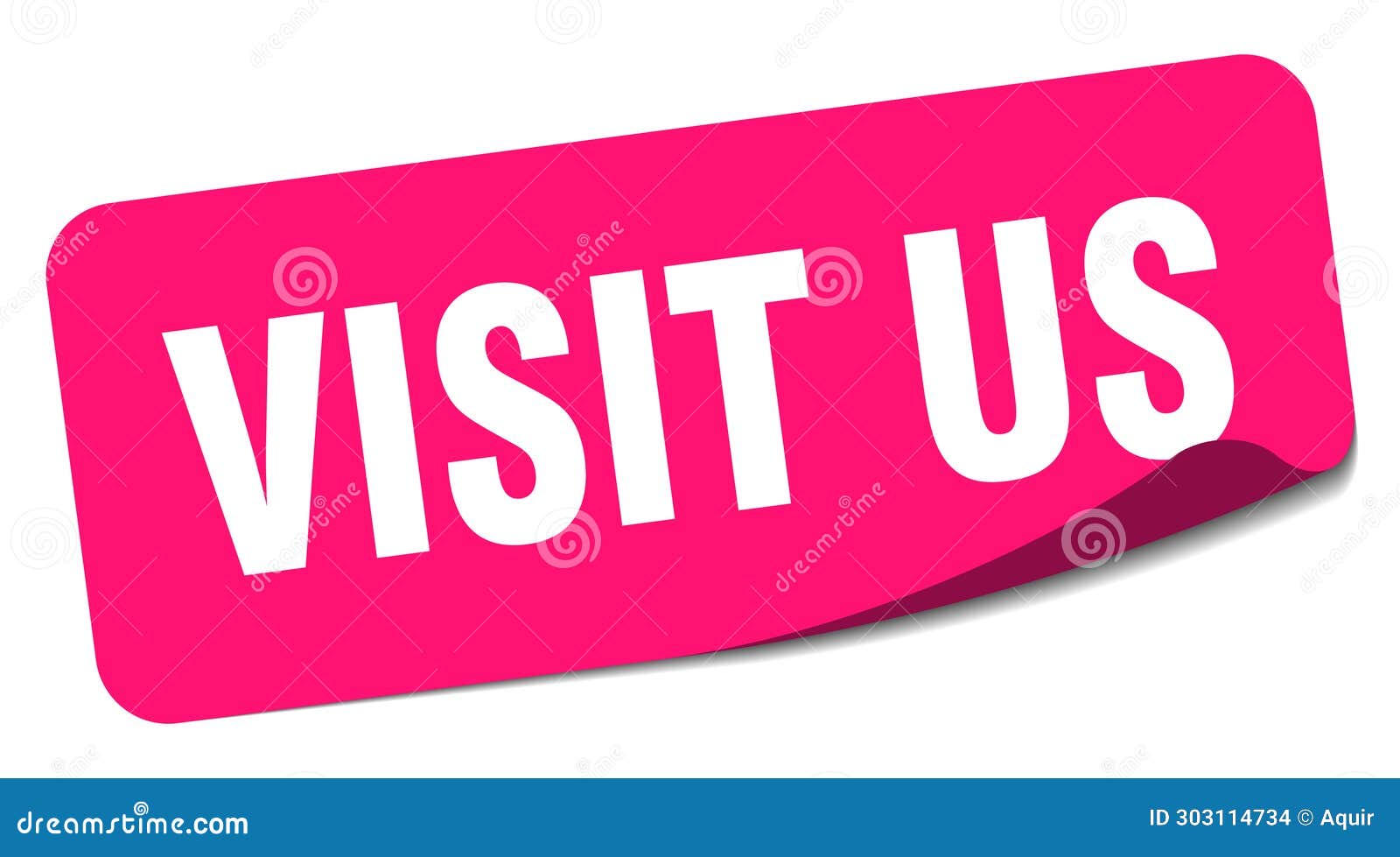 Visitarnos Sticker. Visitar Etiqueta Ilustración del Vector ...