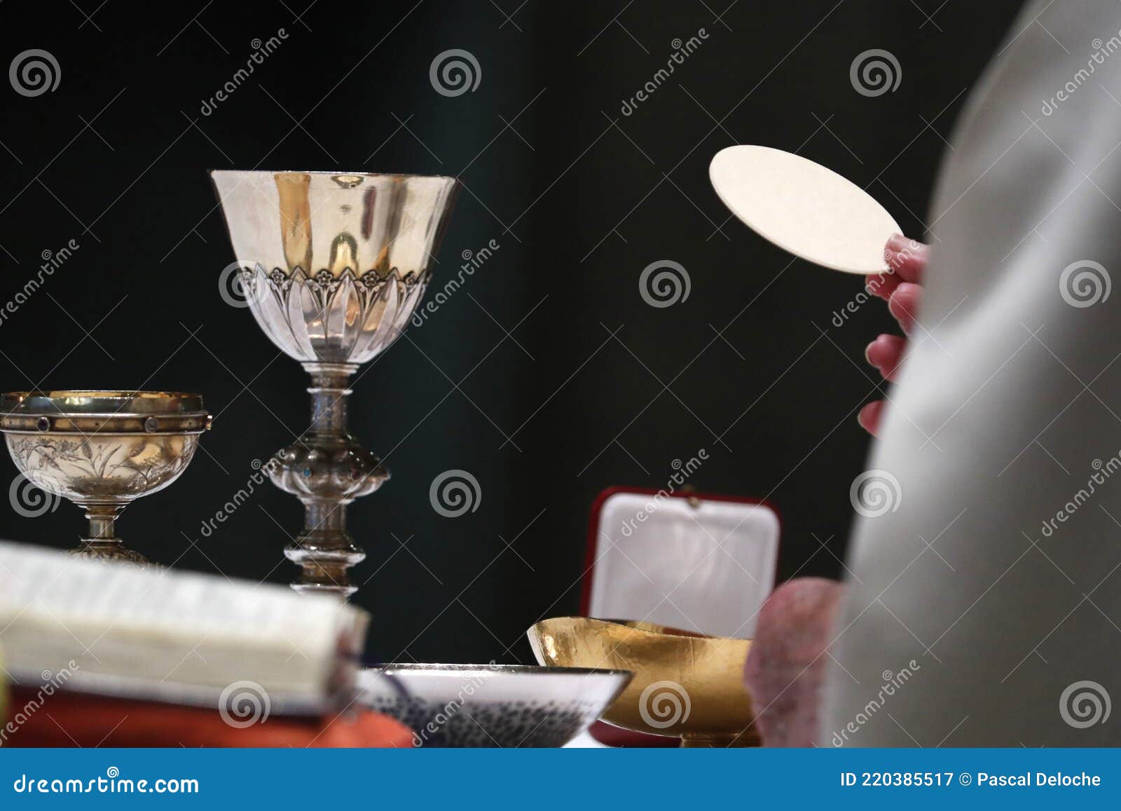 Catholic mass. stock image. Image of religion, priest - 220385517