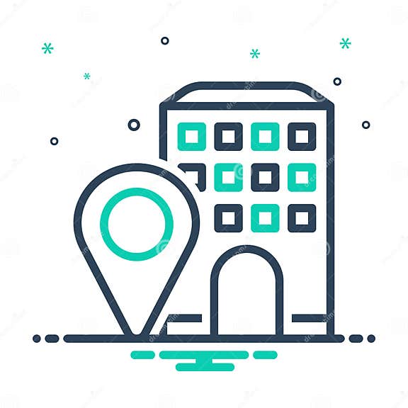 Mix Icon for Visited, Come To See and Travel Stock Illustration ...