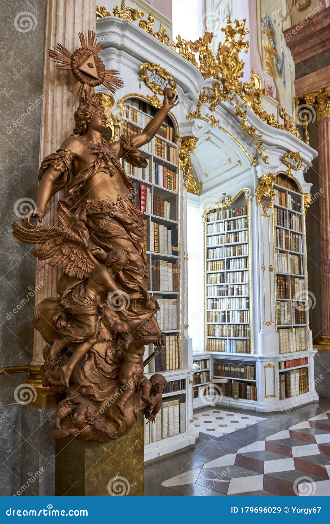The Famous Library of Admont Abbey Editorial Stock Image - Image of ...
