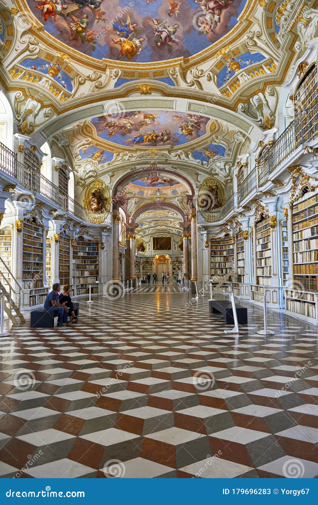 The Famous Library of Admont Abbey Editorial Stock Photo - Image of ...
