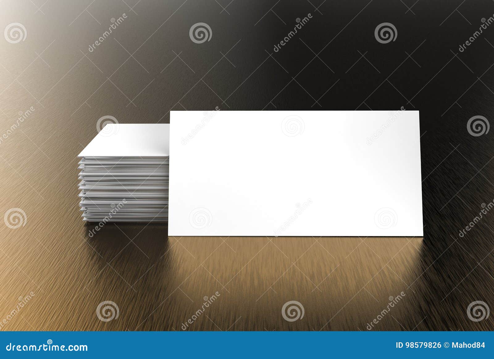 Visiting Card Blank Mockup, Template, on a Dark Background. Stock ...