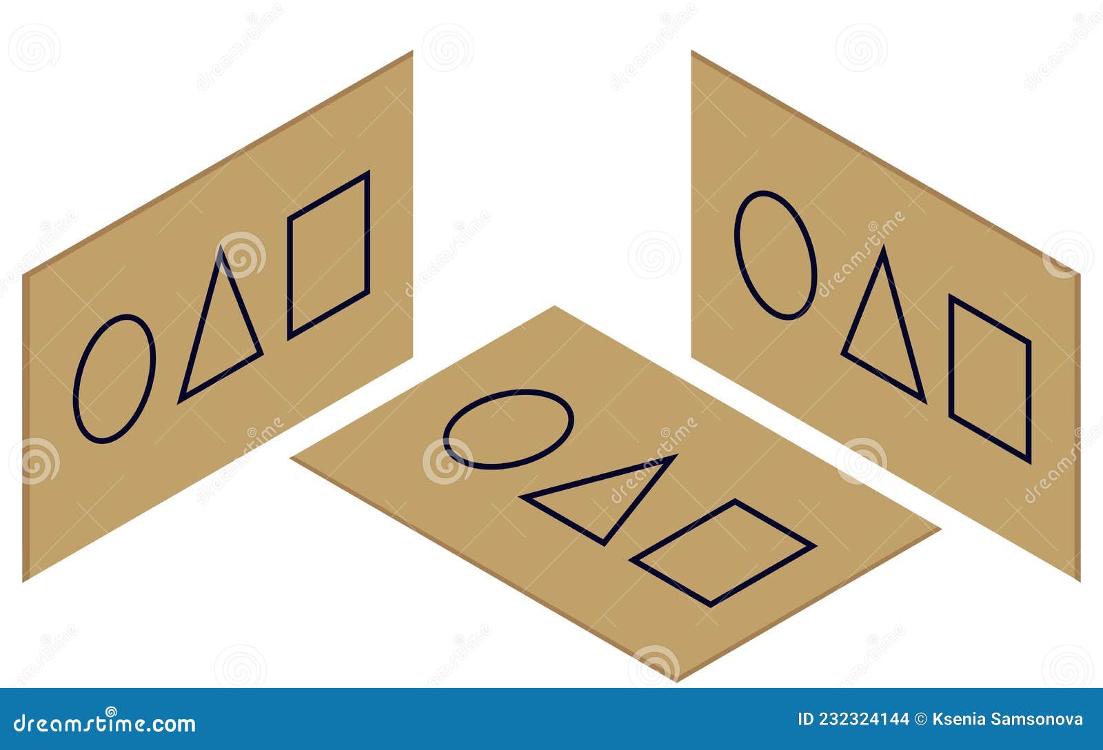 Visiting Card, Visiting Card and Invitation Template. Circle, Triangle ...