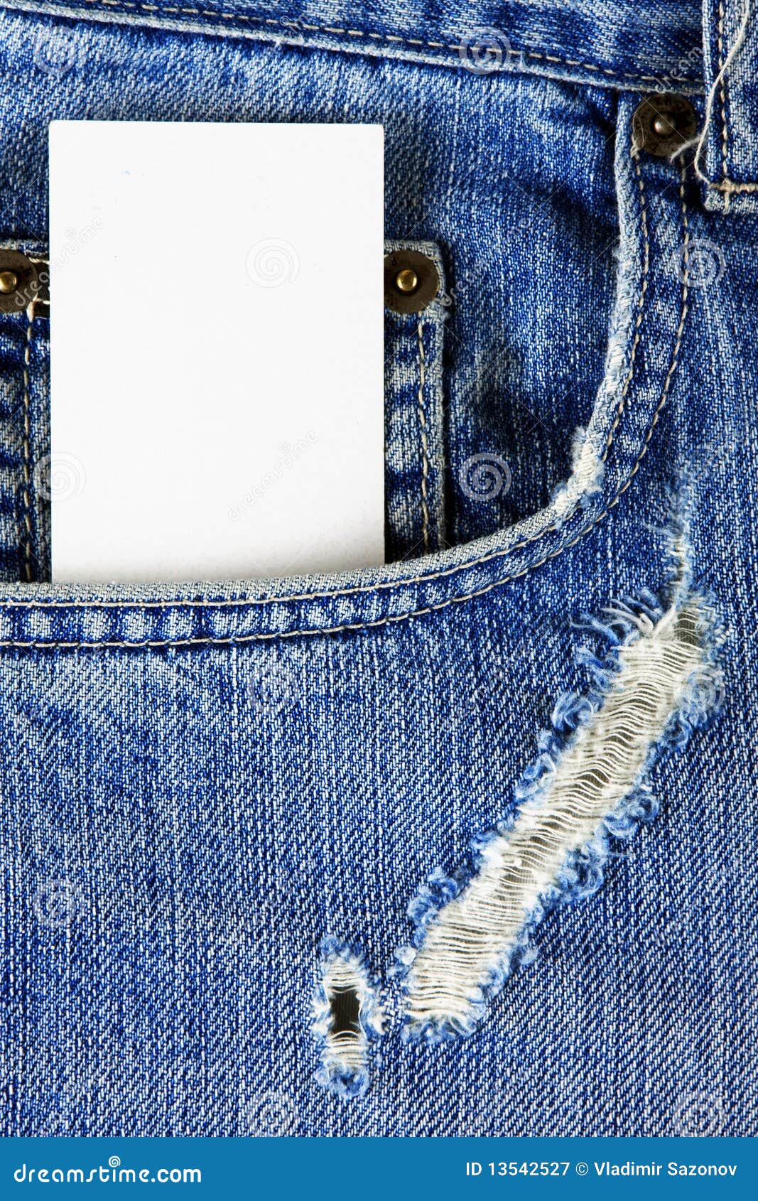 Visiting Card in the Pocket of Jeans Stock Image - Image of culture ...