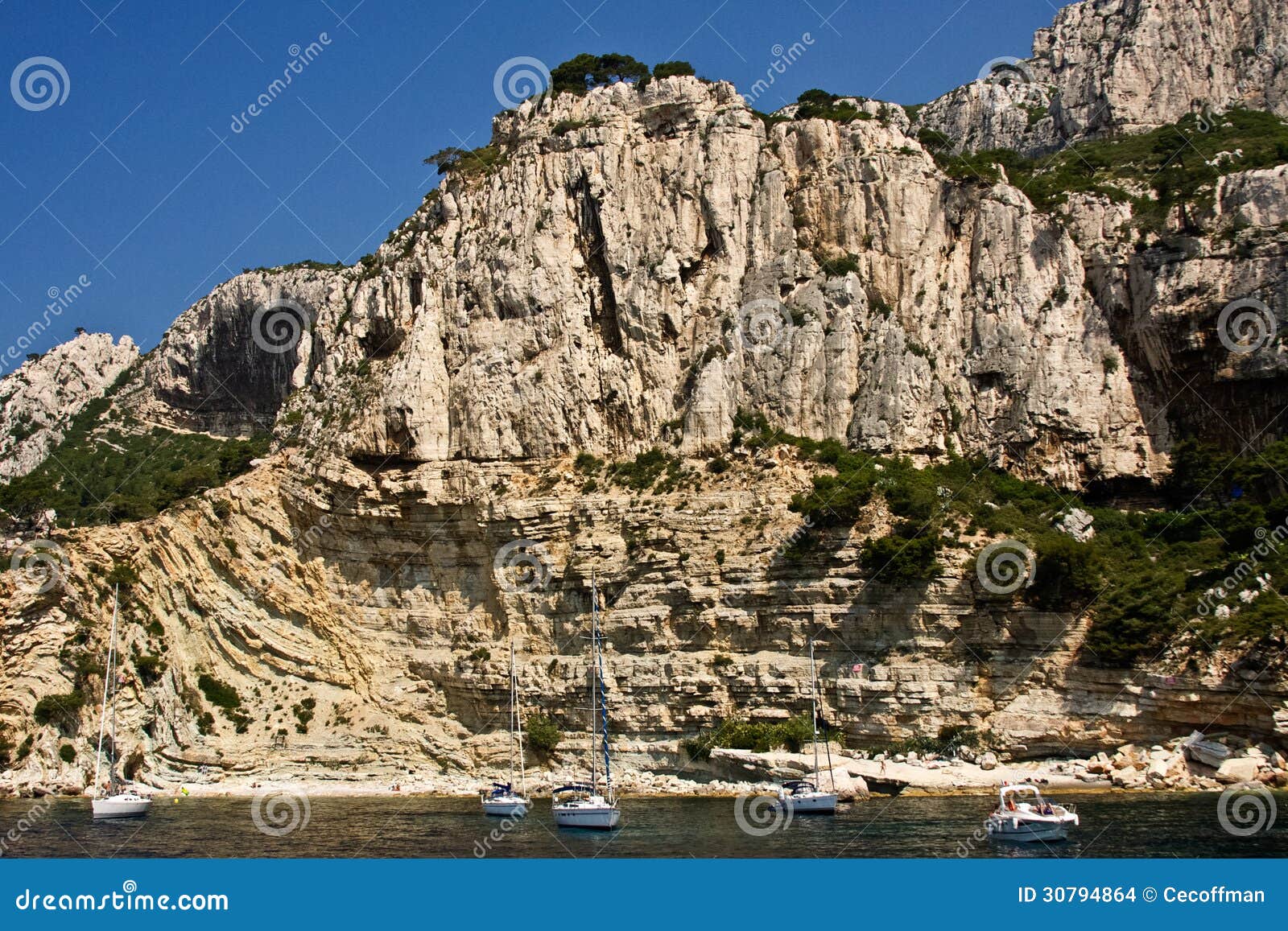 Visiting the Cliffs of the Mediterranean Editorial Stock Image - Image ...