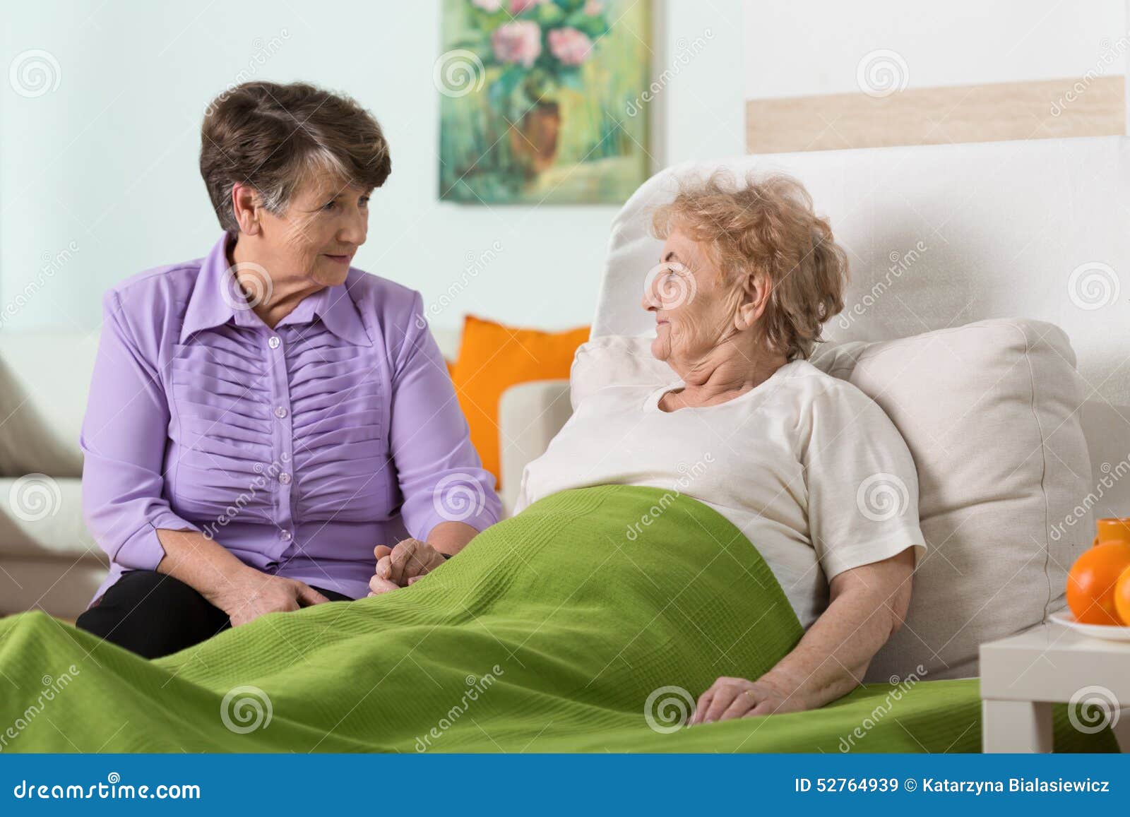 Visiting a friend stock image. Image of health, retired - 52764939