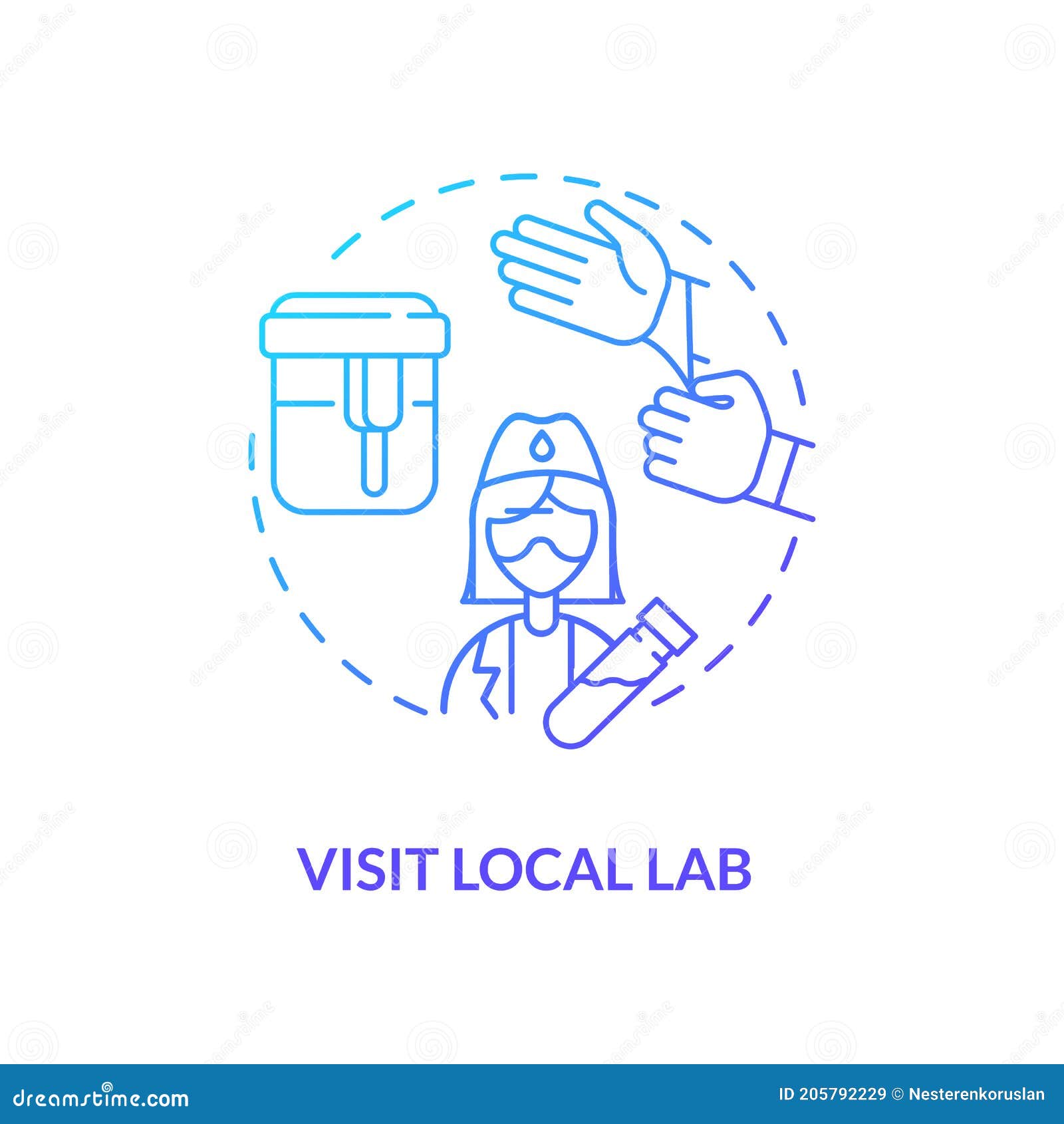 Visiting Local Lab Concept Icon Stock Vector - Illustration of concept ...