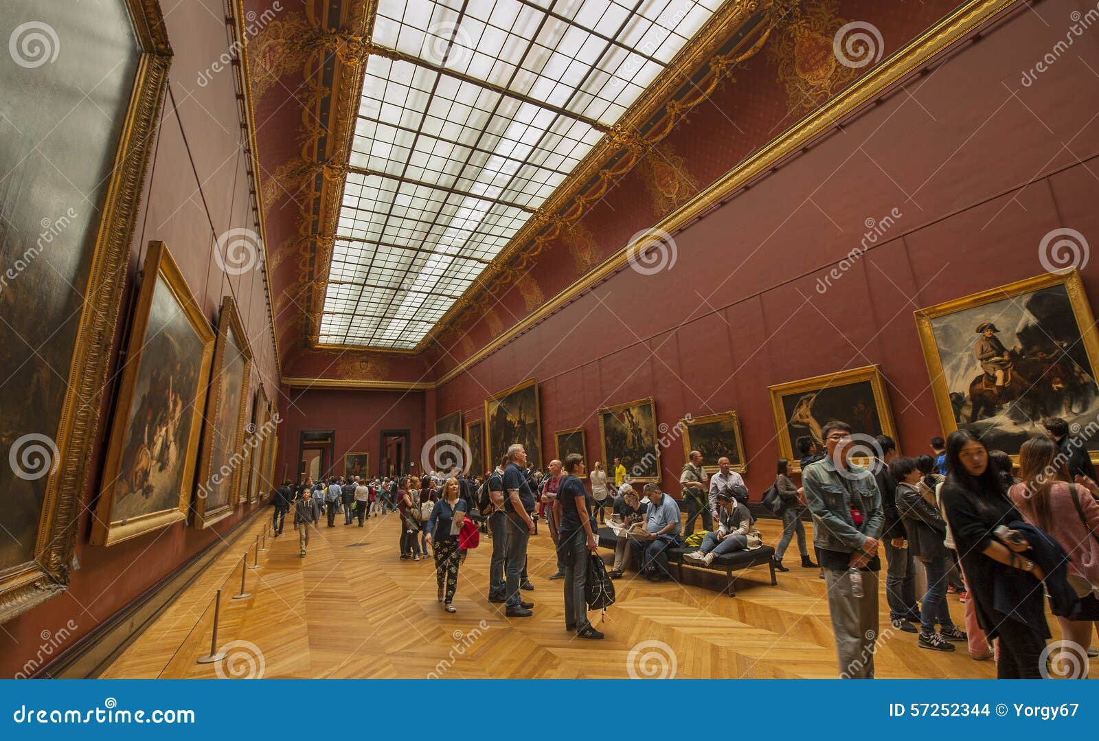 Visiting Louvre Museum editorial stock image. Image of museum - 57252344