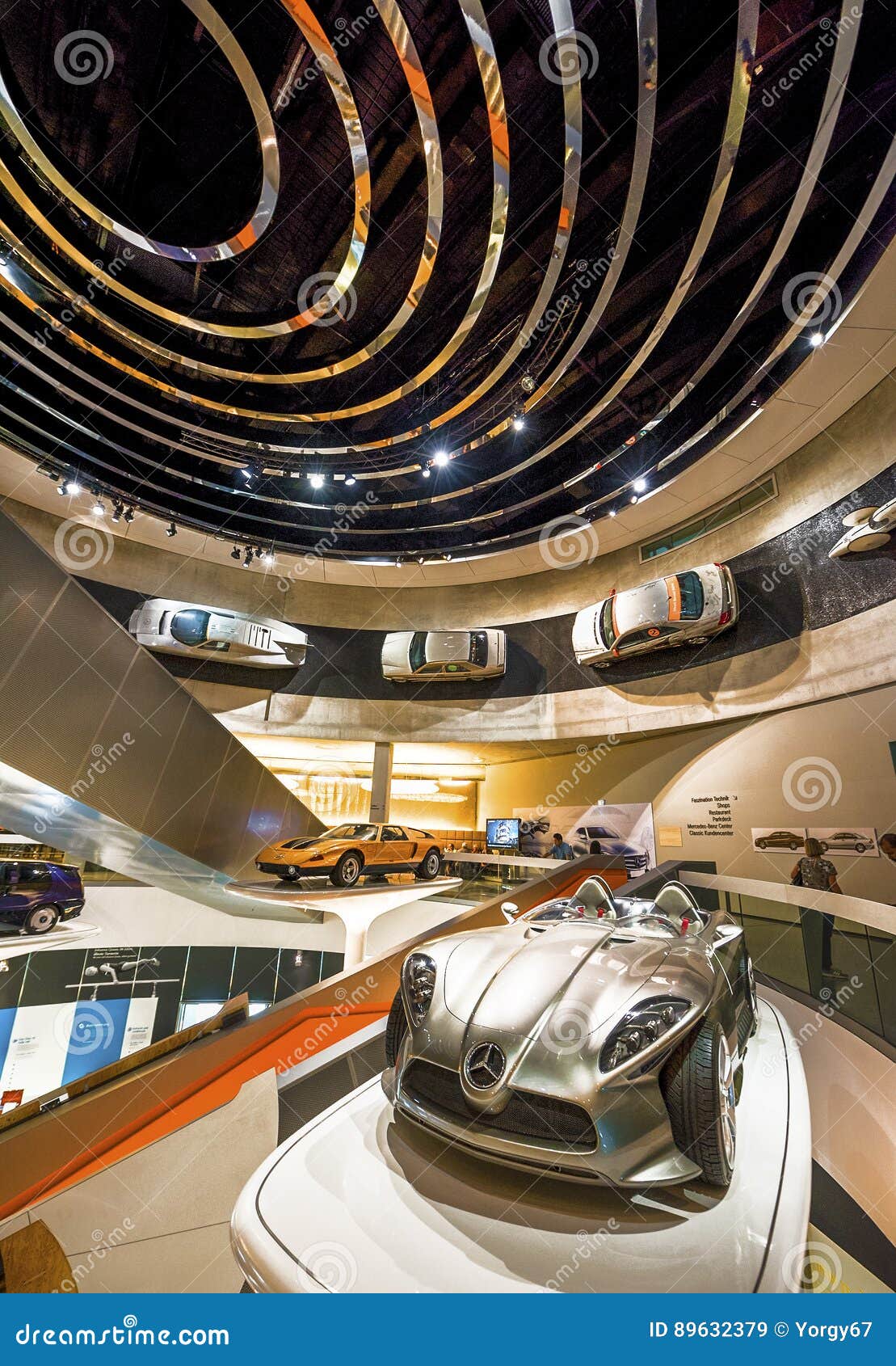 Visiting Mercedes Benz Museum Editorial Stock Image - Image of interior ...