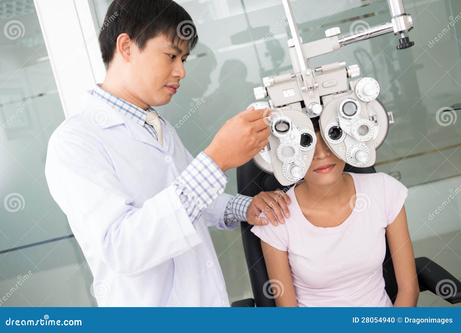Visiting oculist stock photo. Image of healthy, examining - 28054940