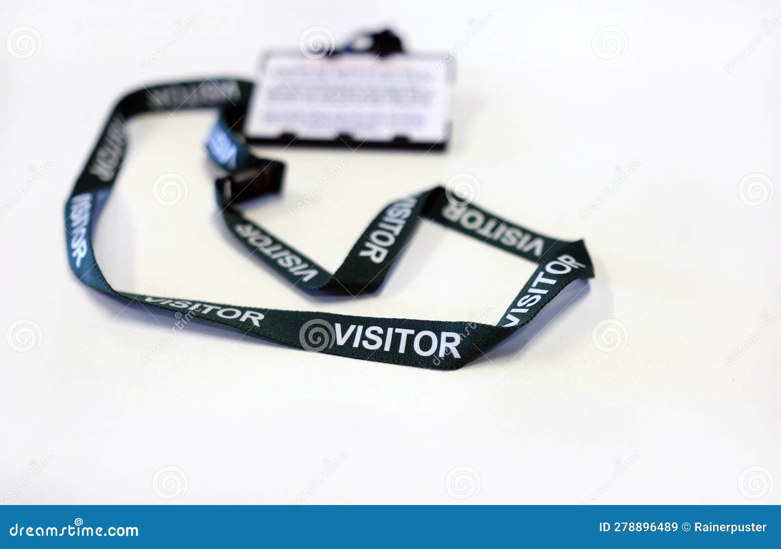 Visitor Badge for Access Control Stock Image - Image of business ...