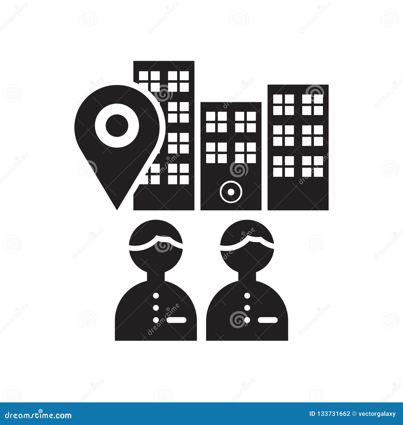 Visitor Icon Isolated on White Background Stock Vector - Illustration ...