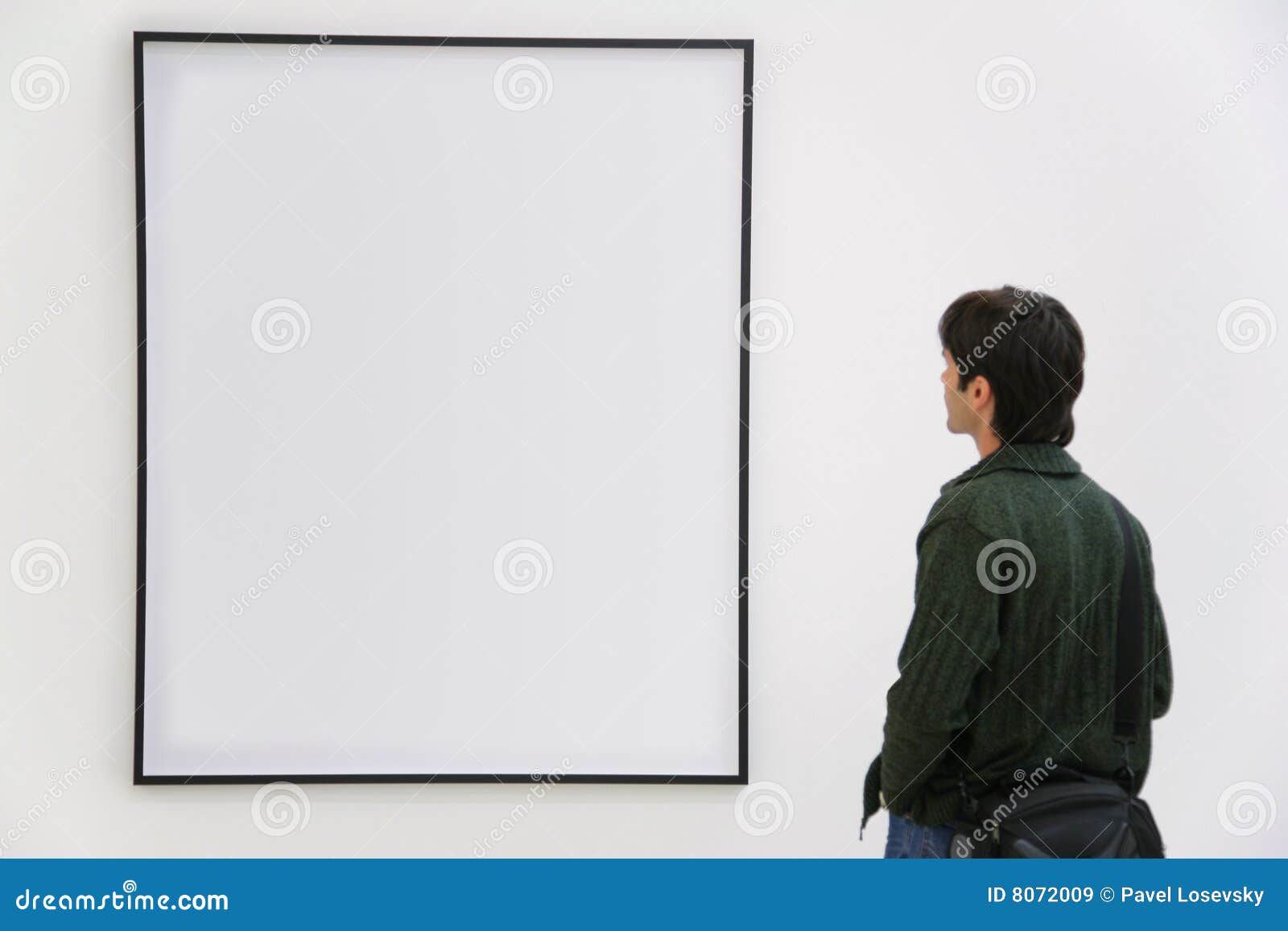 Visitor looks on frame stock image. Image of collection - 8072009