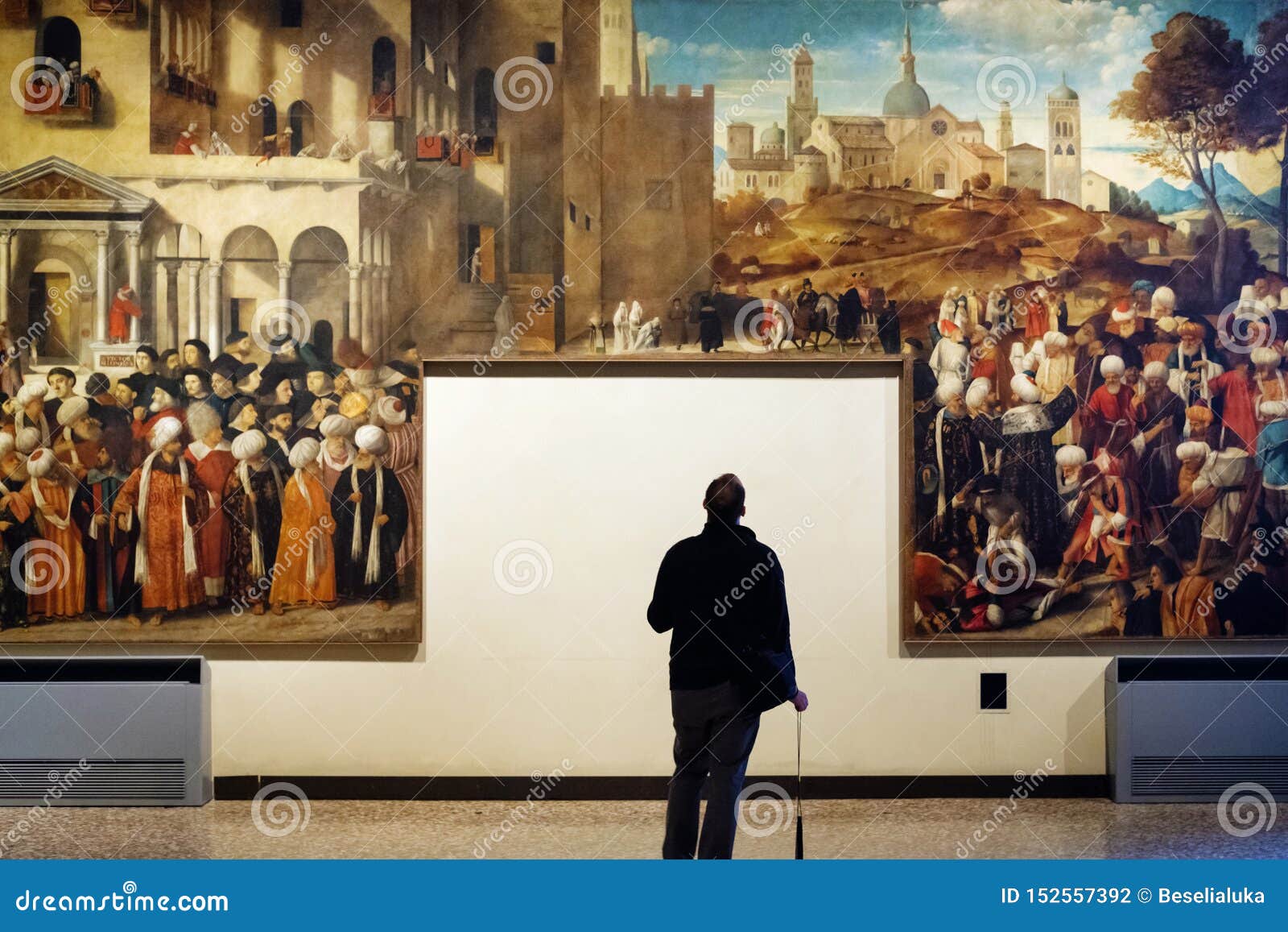 Visitor in a museum editorial photography. Image of expert - 152557392