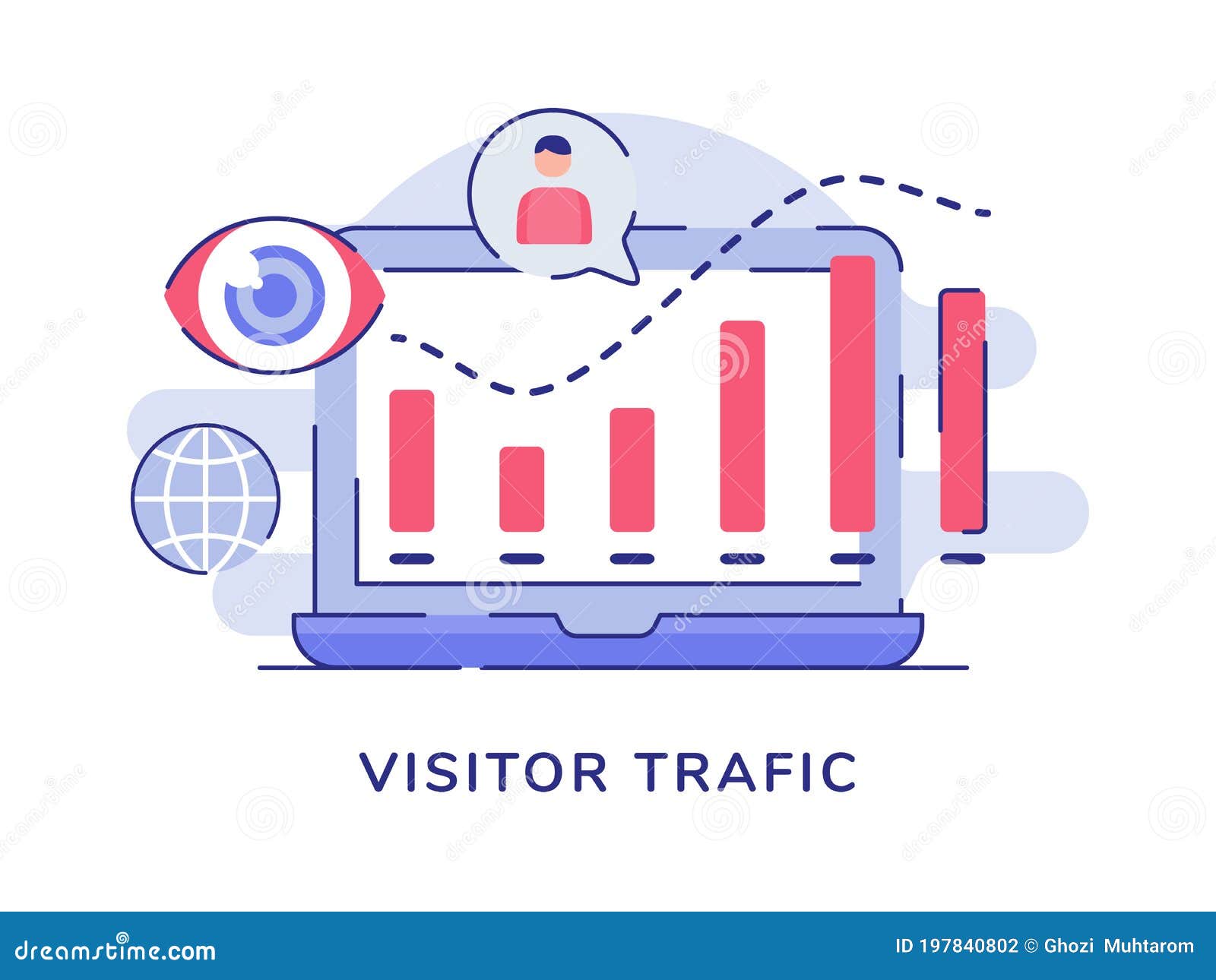 Visitor Concept Vector Linear Icon Isolated On Transparent Background ...