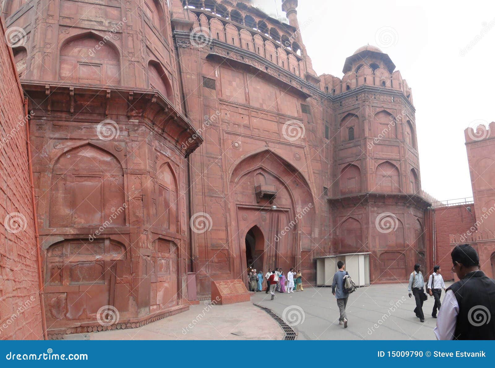 Visitors Approach the Red Fort S Main Gate Editorial Image - Image of ...