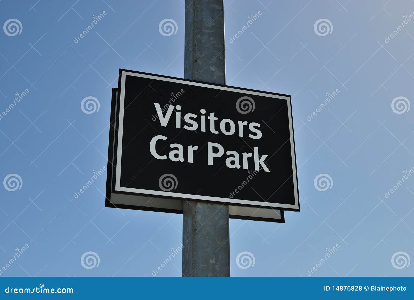 Visitors car park sign stock photo. Image of visitor - 14876828