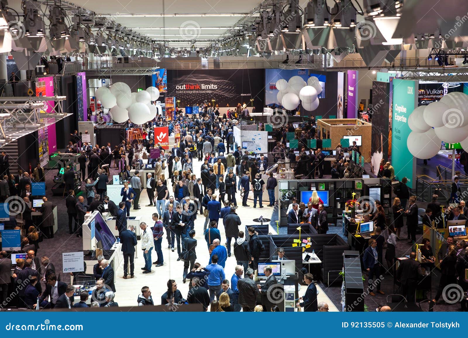 Visitors on Exhibition Cebit 2017 in Hannover Messe, Germany Editorial Image - Image of visitor ...