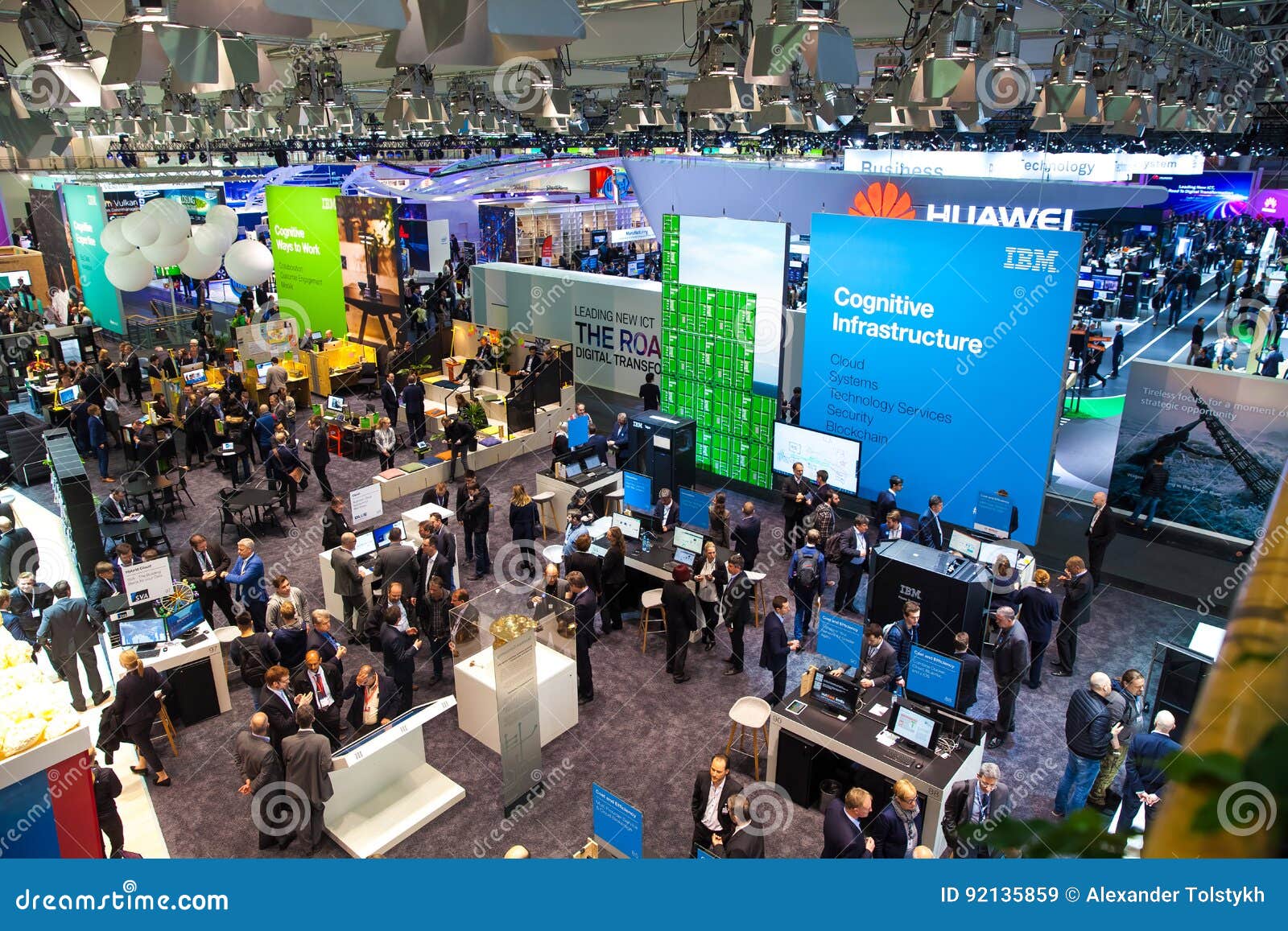 Visitors on Exhibition Cebit 2017 in Hannover Messe, Germany Editorial ...