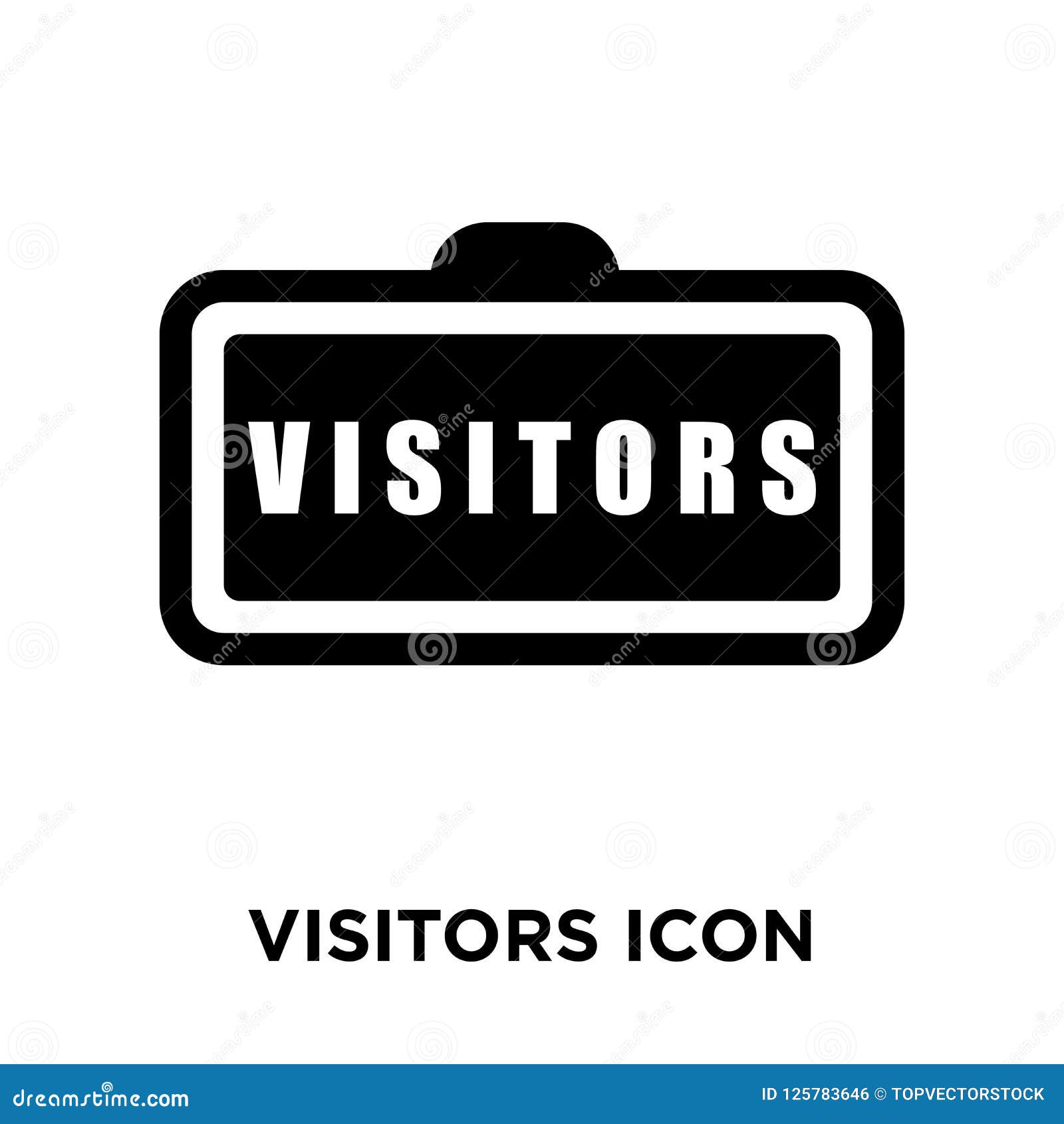 Visitors Icon On White Background. Simple Element Illustration From ...