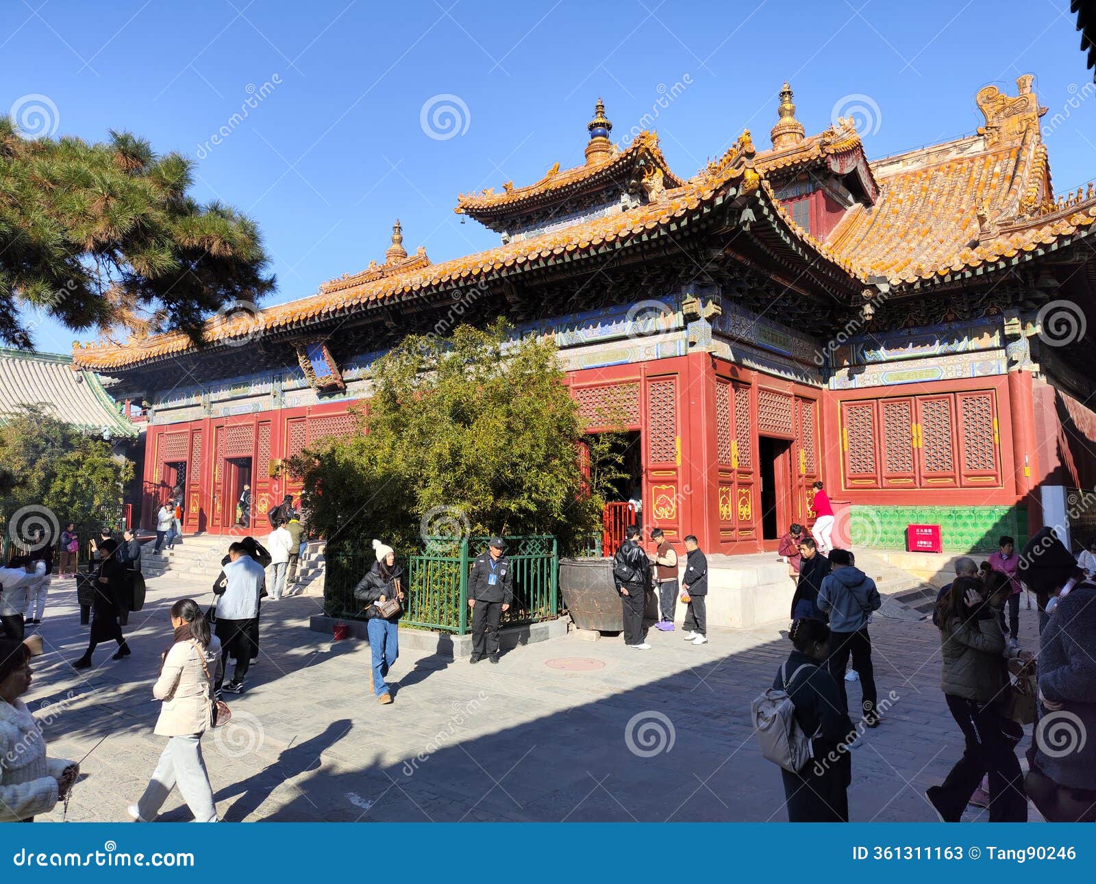 Visitors are Praying at the Yonghe Temple Editorial Stock Photo - Image ...