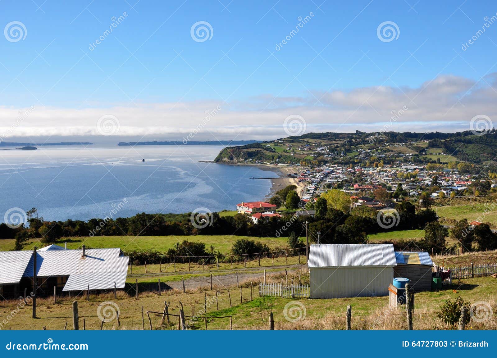 Visión Sobre La Isla De Chiloe, Chile Imagen de archivo - Imagen de pescador, escénico: 64727803