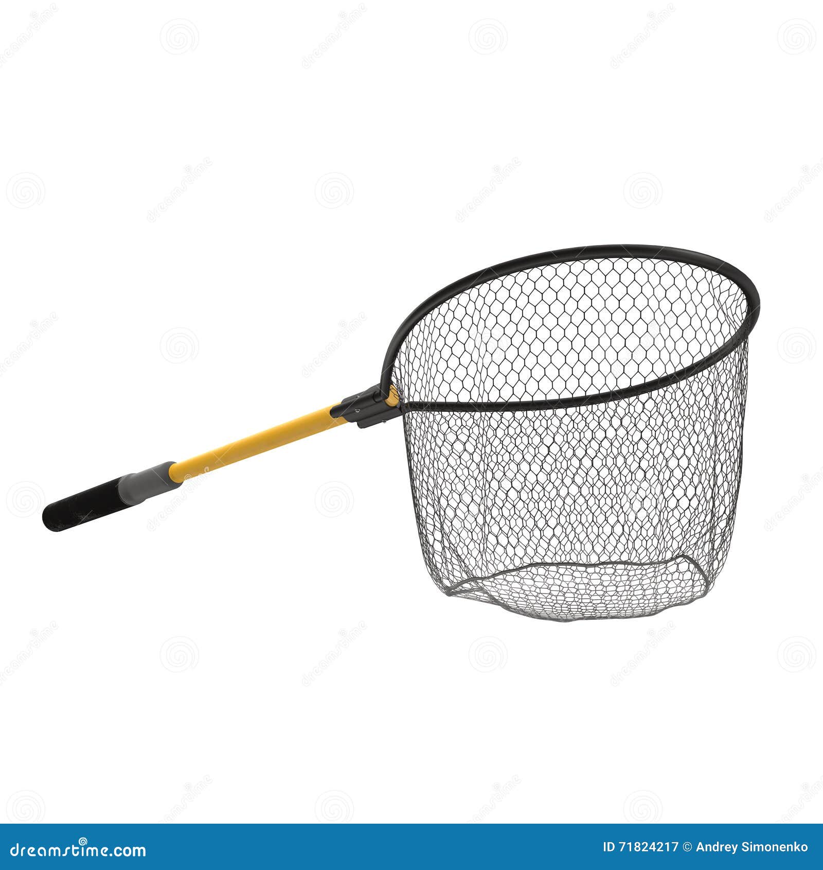 Visnet Op Witte 3D Illustratie Stock Illustratie - Illustration of ...