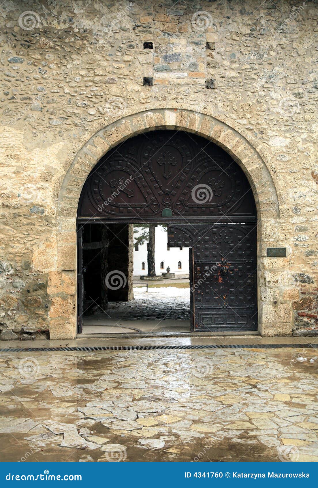 Visoki Decani - Kosovo stock photo. Image of europe, arch - 4341760