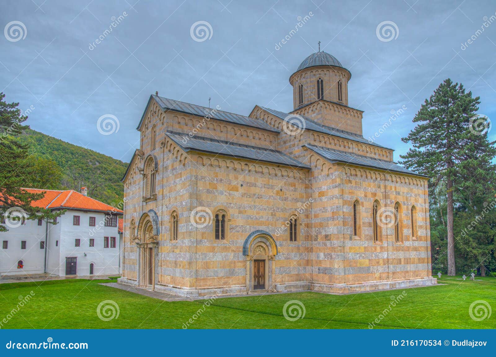 Visoki Decani Monastery in Kosovo Stock Photo - Image of pray, exterior ...