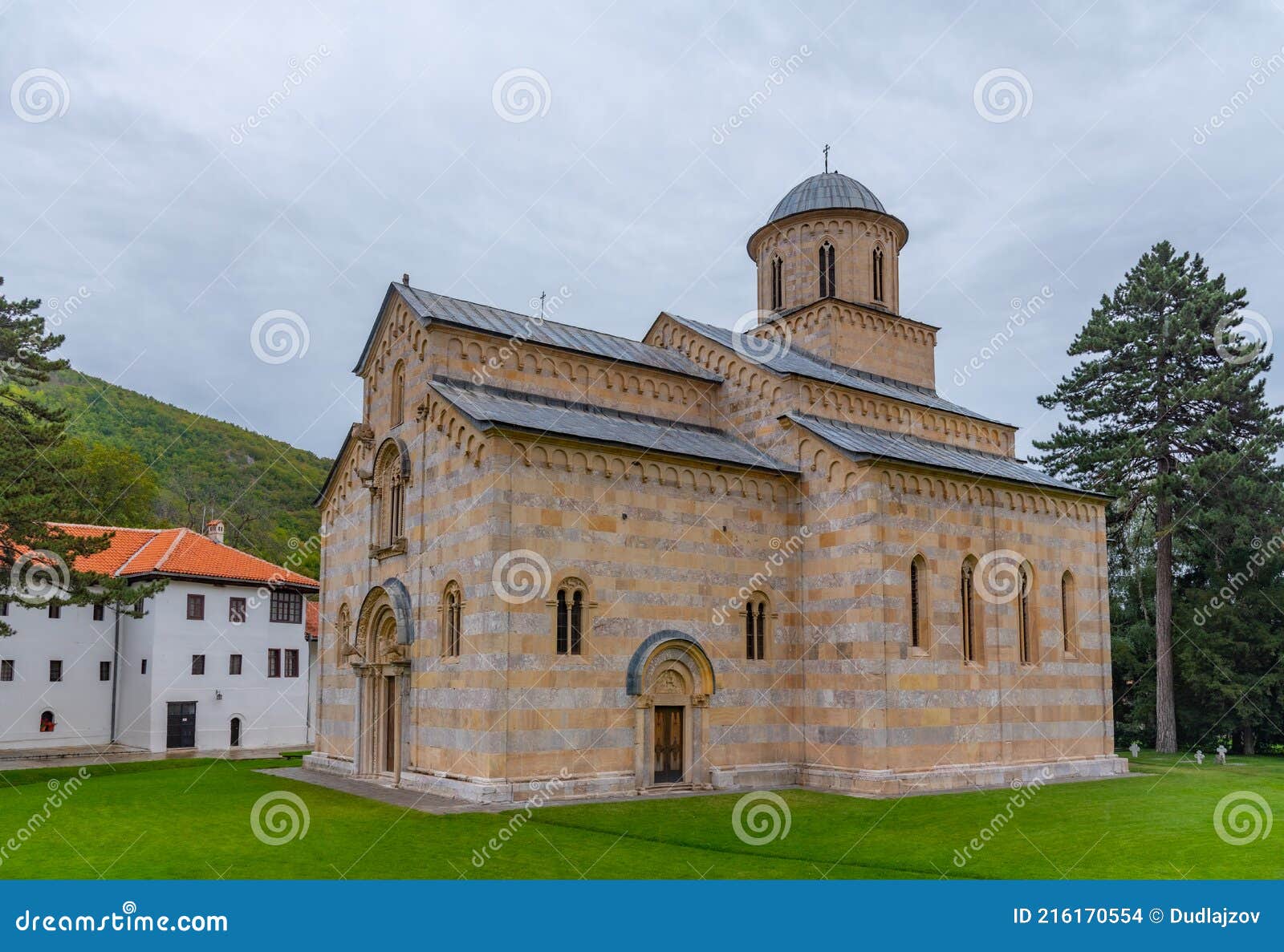 Visoki Decani Monastery in Kosovo Stock Photo - Image of serbian ...