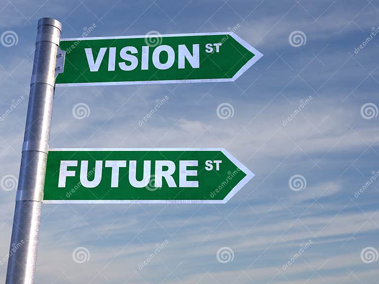 Vison of the Future stock illustration. Illustration of direction ...